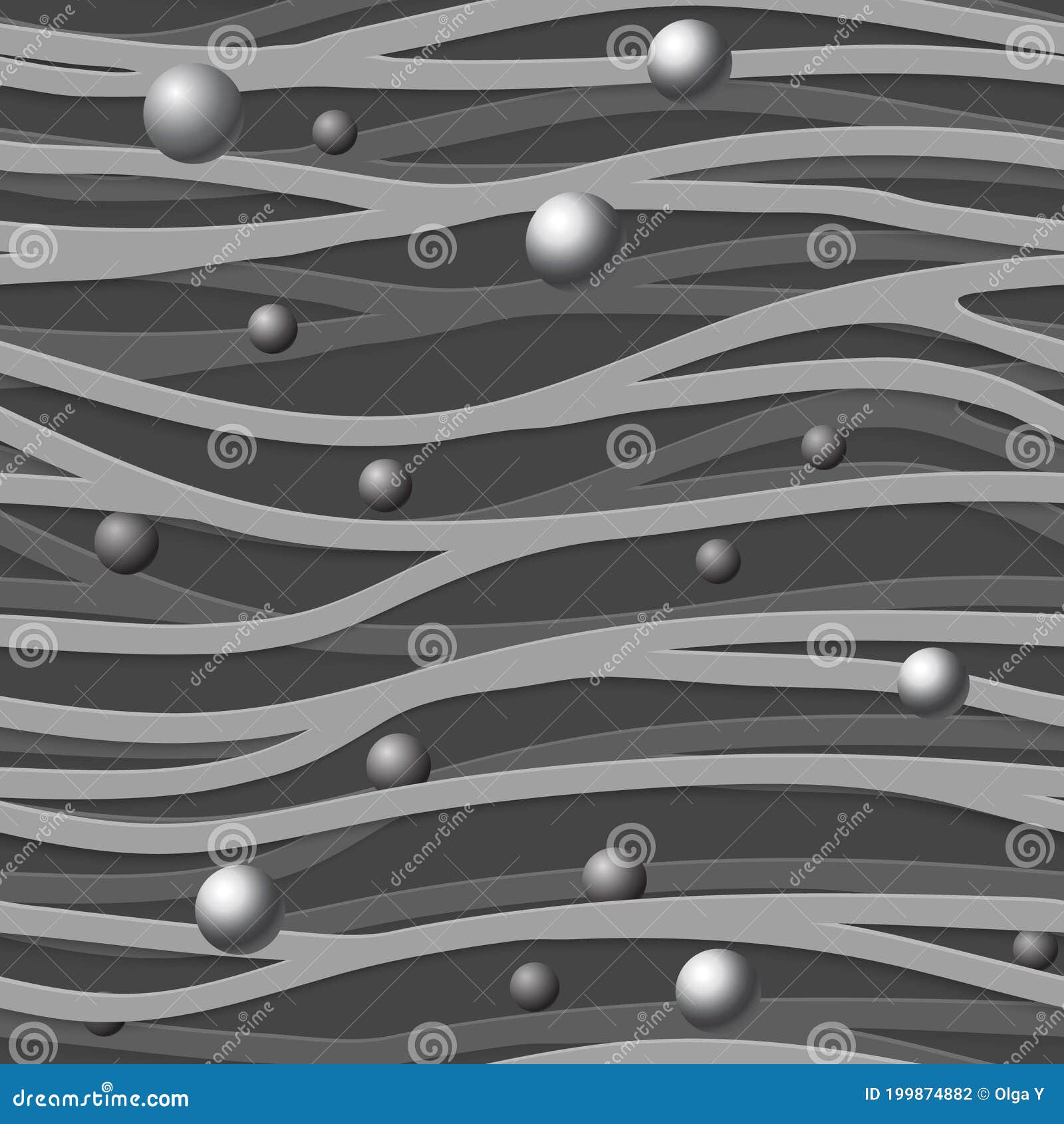 Seamless Design Creativity 3D Background of Lines, Vector Illustration ...