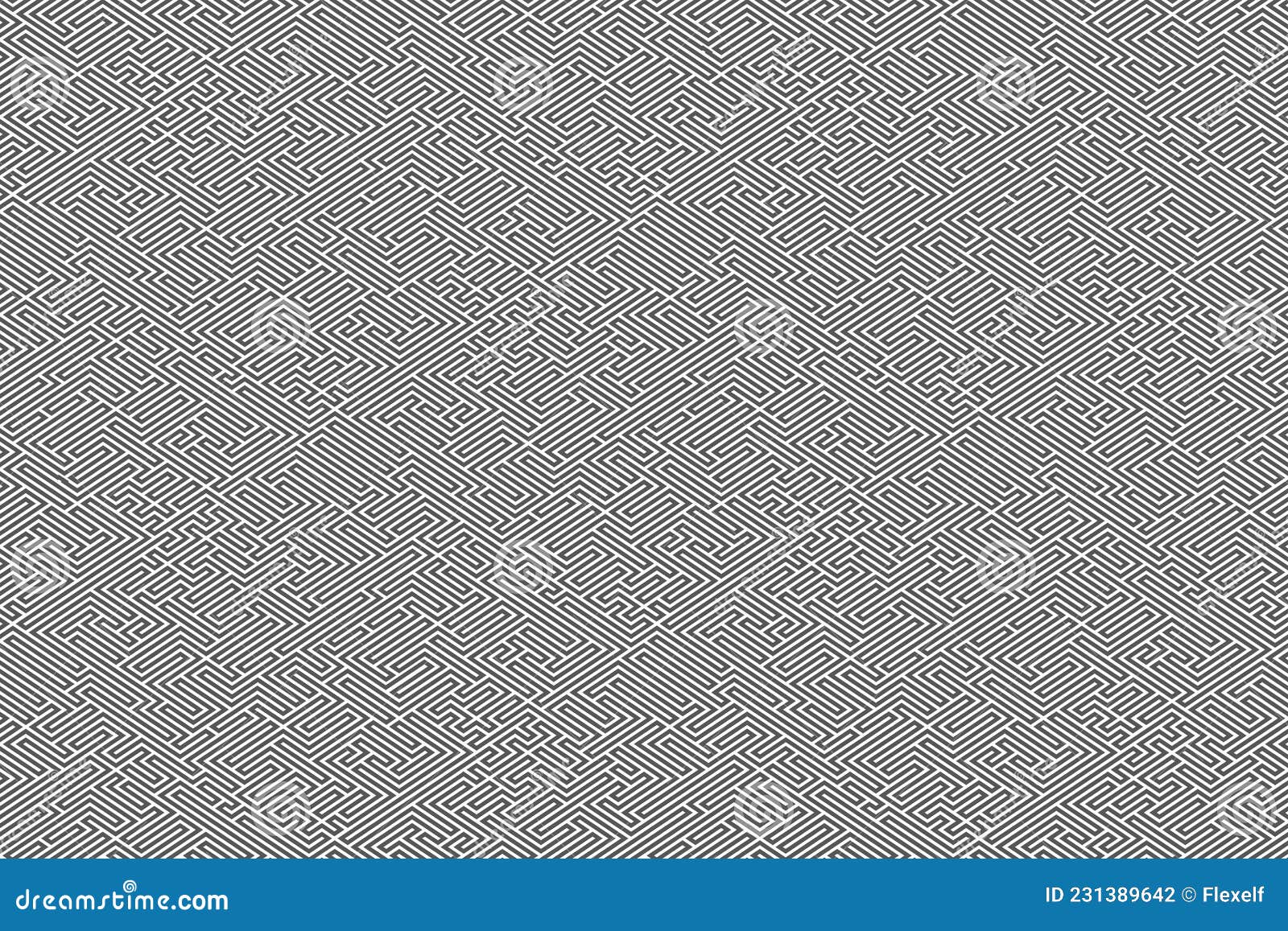 Vector Seamless Detailed Labyrinth Texture. Abstract Seamless Vector ...