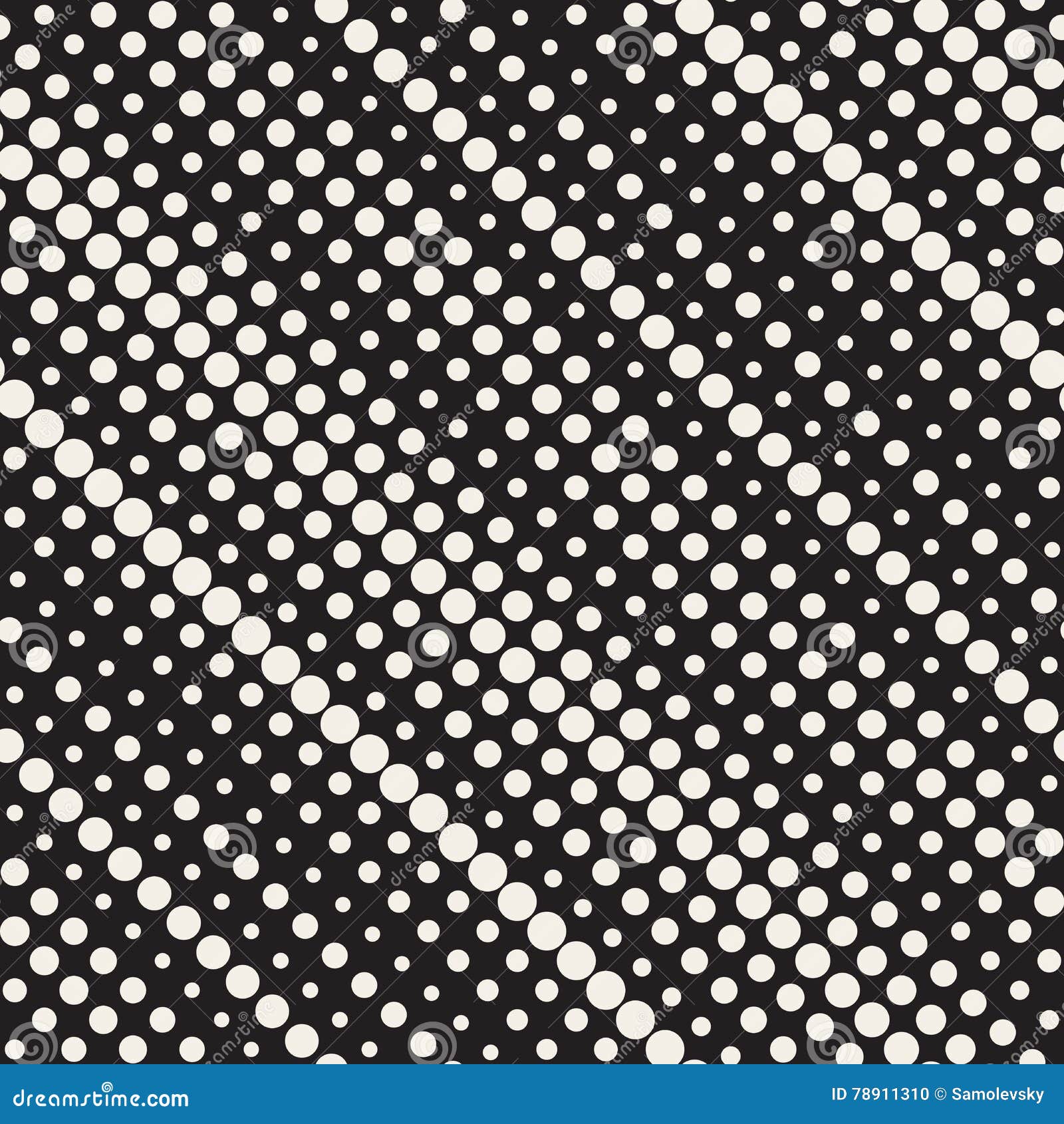 Vector Seamless Diagonal Halftone Circle Lines Pattern Stock Vector ...