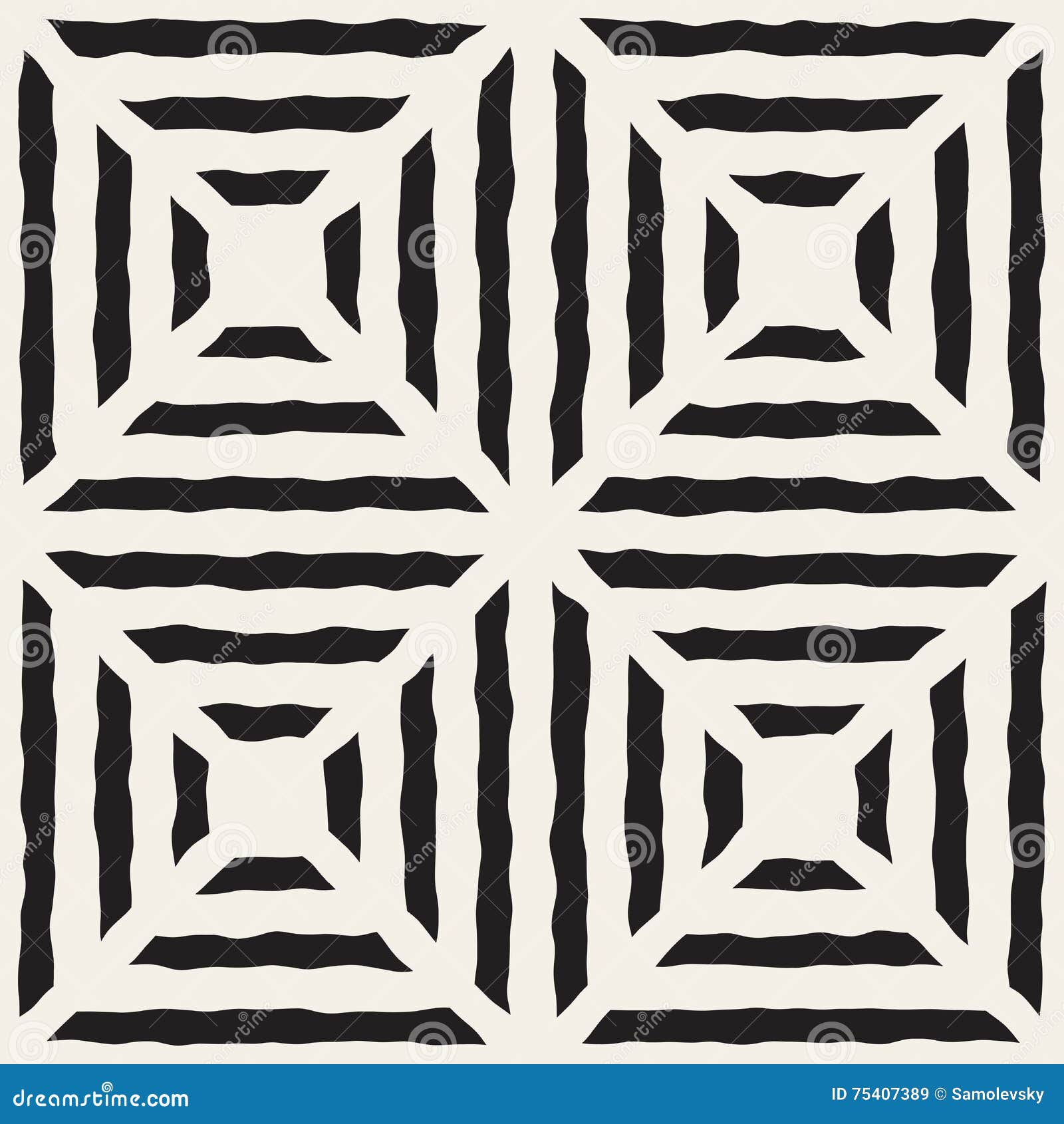 Vector Seamless Diagonal Lines Grid Pattern Stock Vector - Illustration ...