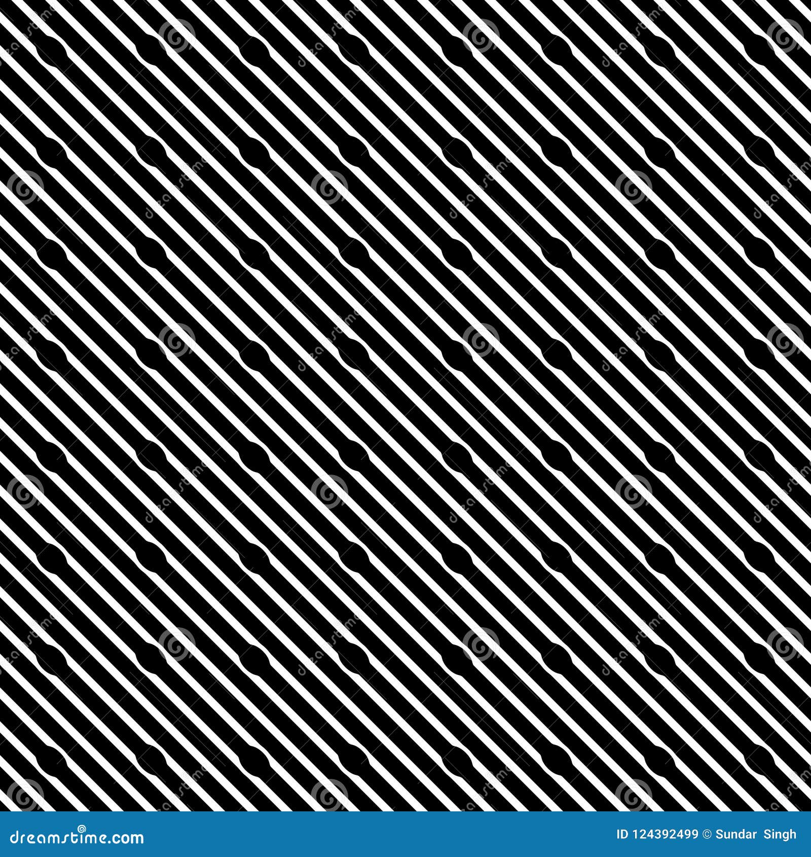 Vector Seamless Diagonal Lines Pattern Black and White. Abstract ...