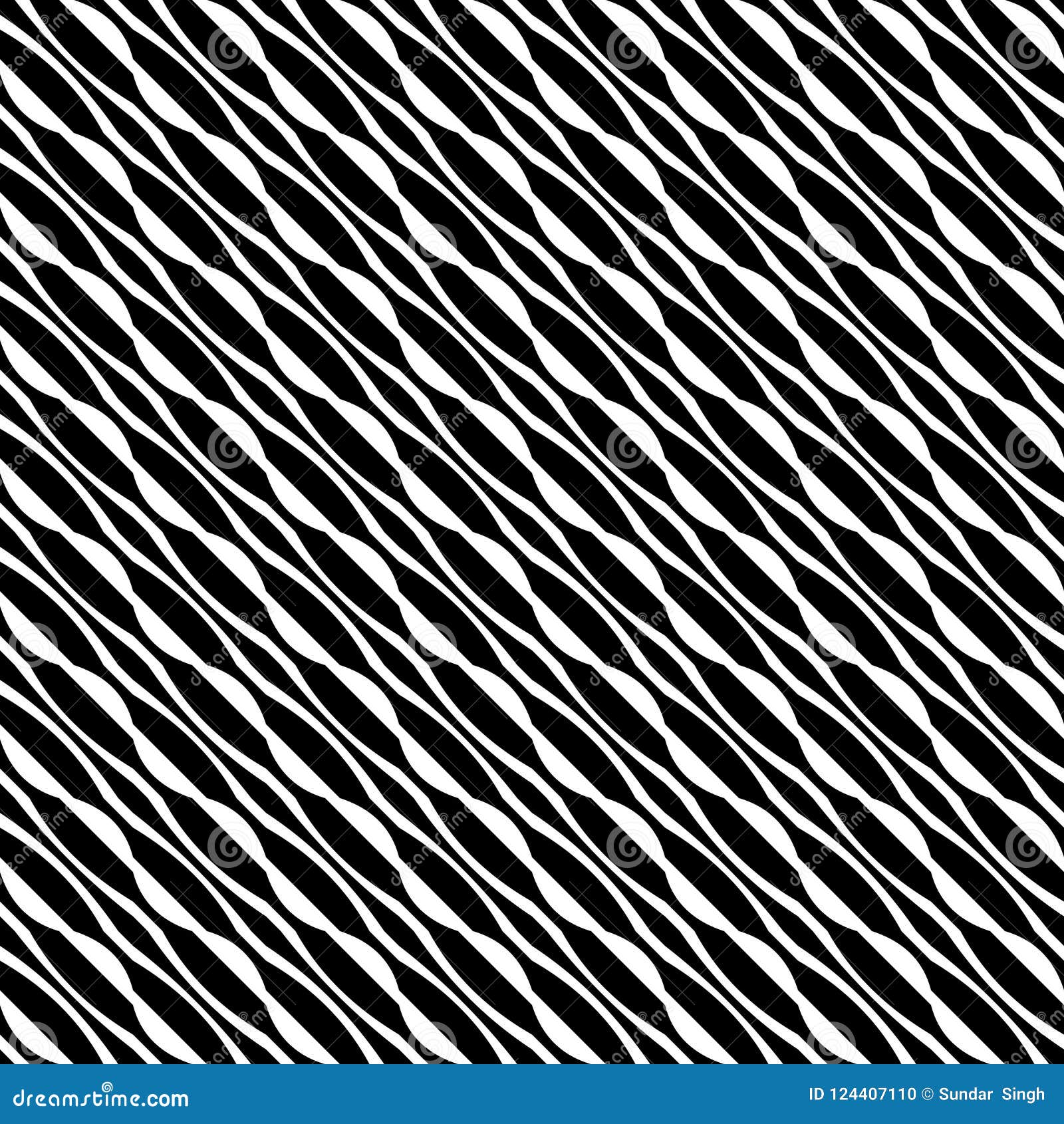 Vector Seamless Diagonal Lines Pattern Black and White. Abstract ...