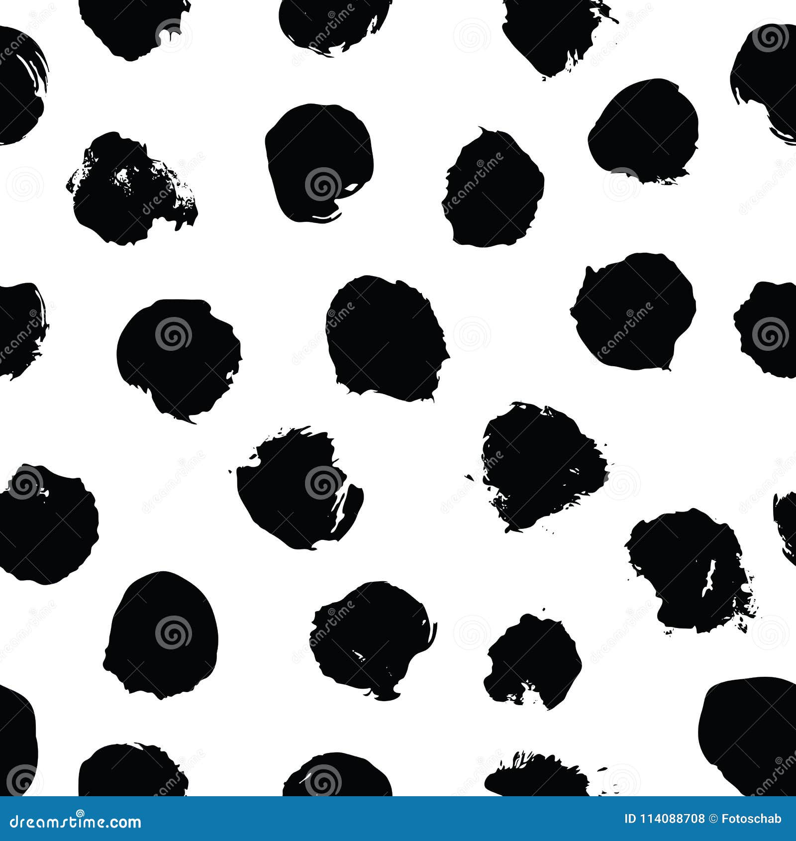 Vector Seamless Dots Pattern Stock Vector - Illustration of graphic ...
