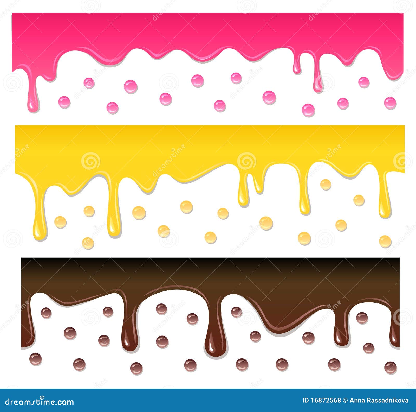 Vector seamless drips stock vector. Illustration of drop - 16872568