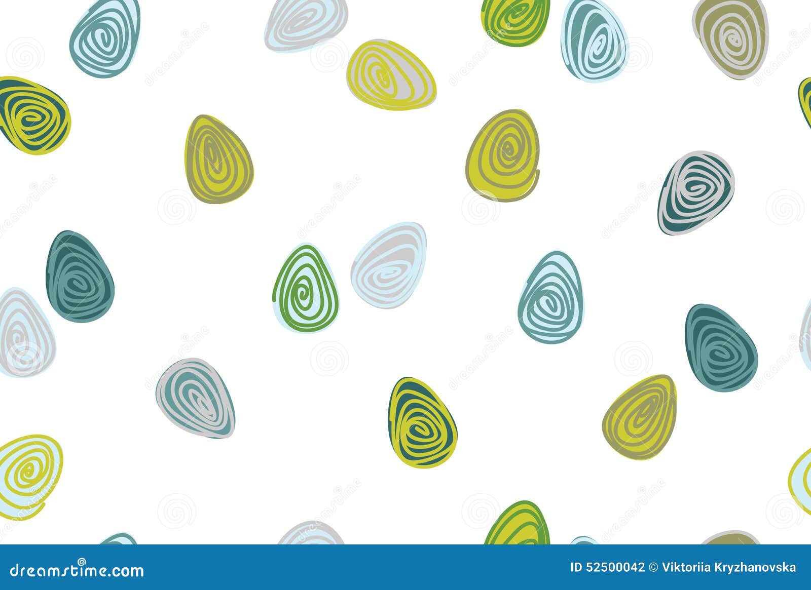 Vector Seamless Eggs Shapes Pattern Stock Vector - Illustration of ...