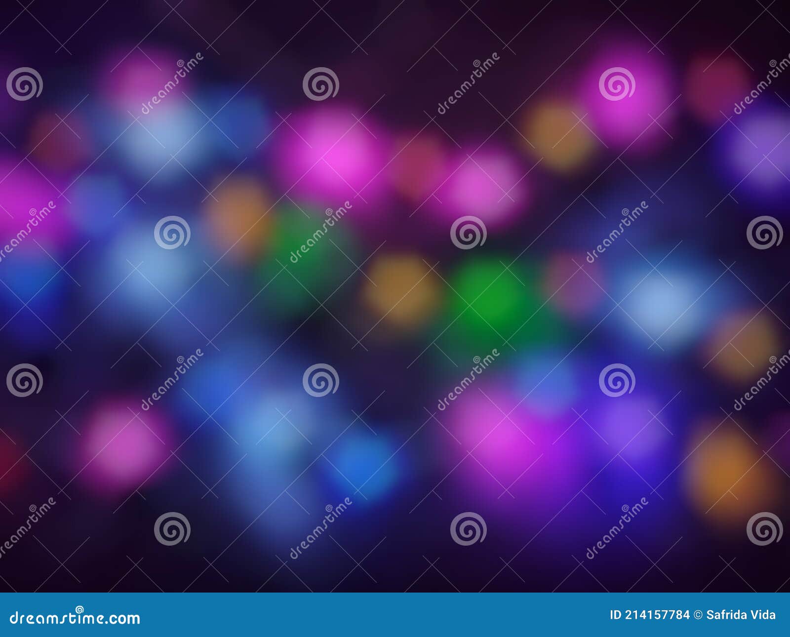 Vector Bokeh Effect. Use Of Radial And Linear Gradients. Royalty-Free ...