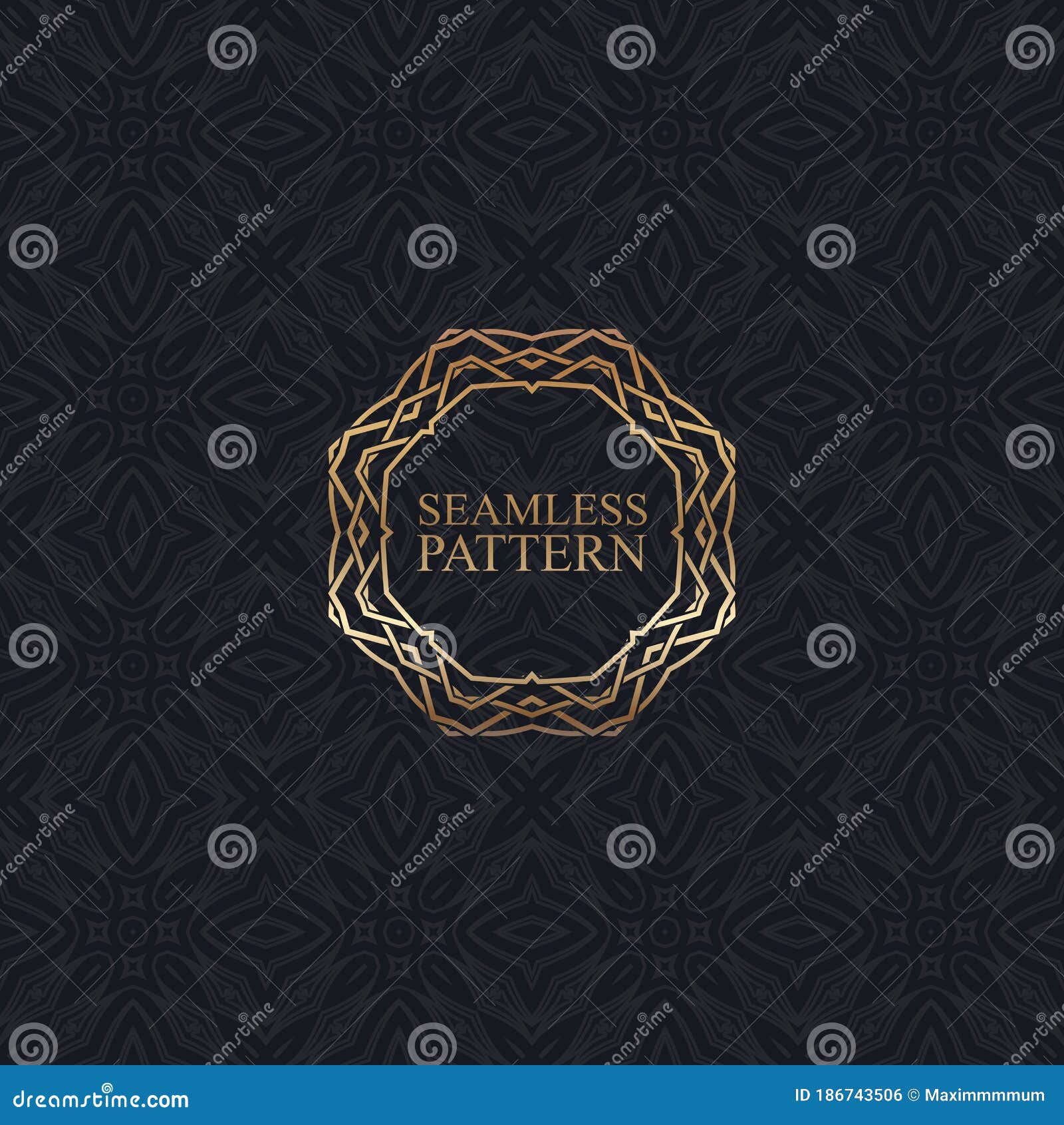 Vector Seamless Elegant Pattern Stock Vector - Illustration of ...