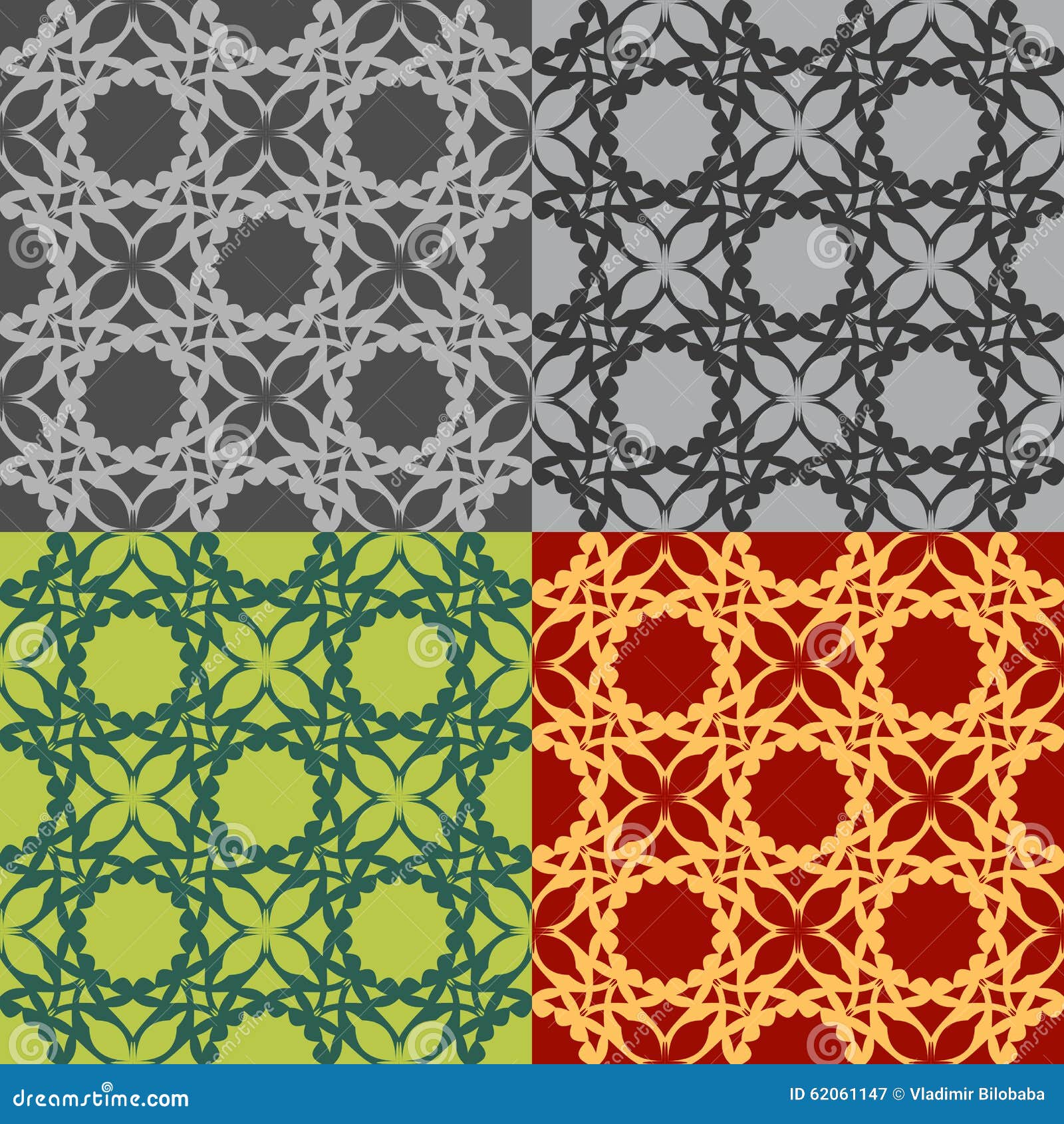 Vector Seamless Exotic Patterns Stock Vector - Illustration of exotic ...