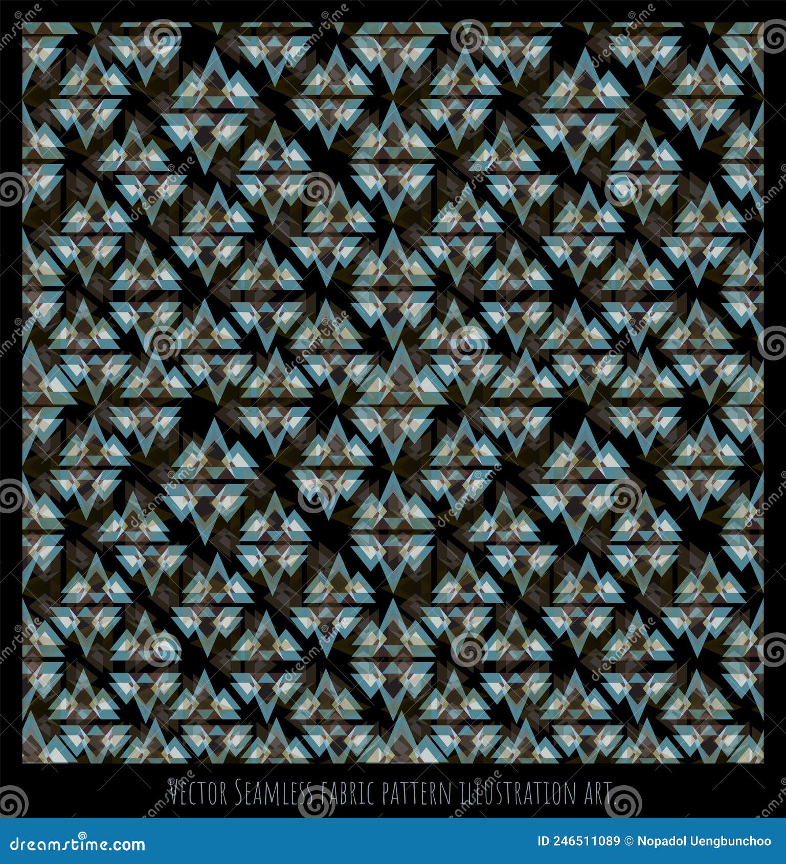 Vector Seamless Fabric Pattern Illustration Art Stock Illustration ...