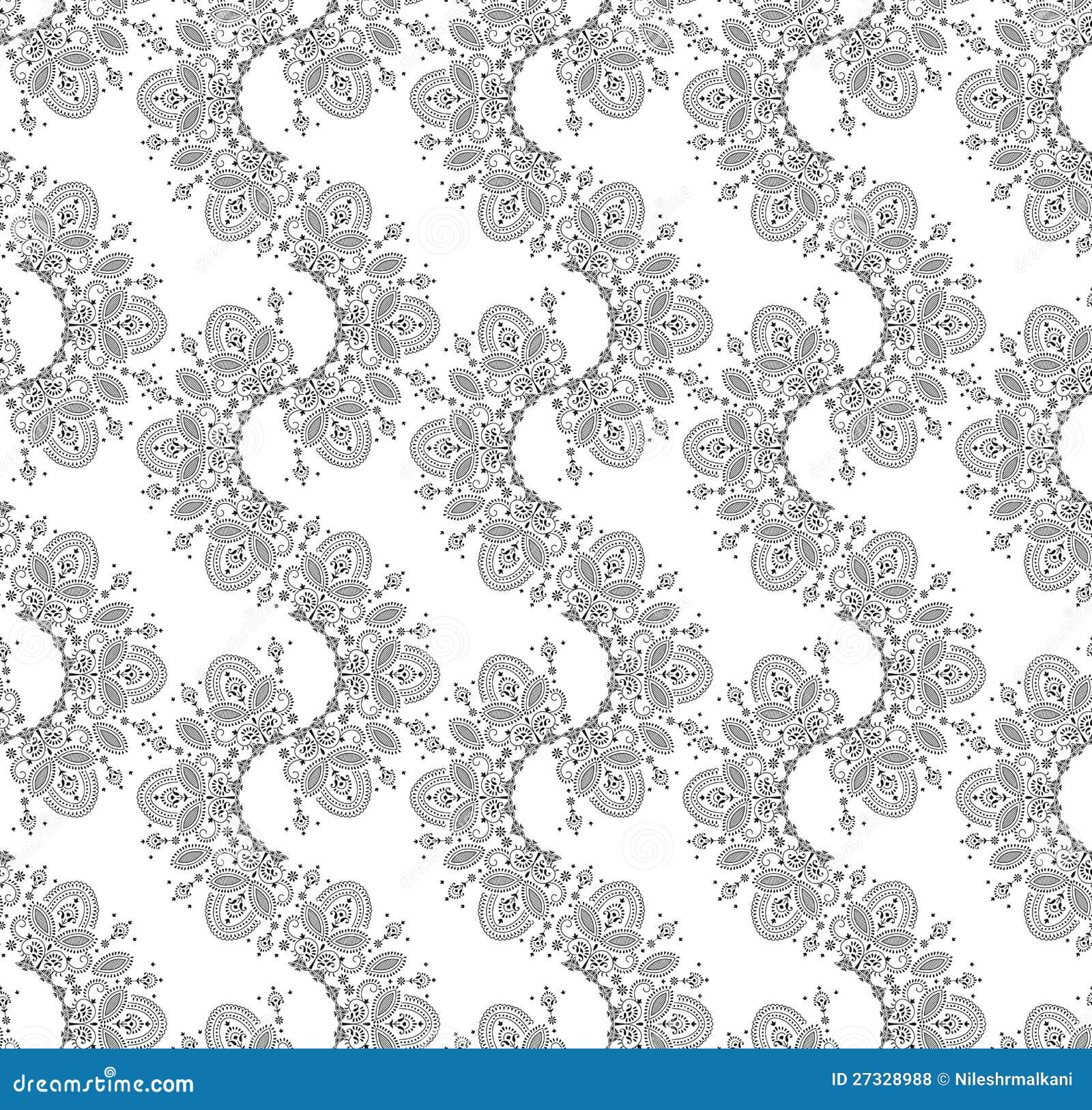 Vector Seamless Fancy Wallpaper Stock Vector - Illustration of abstract ...
