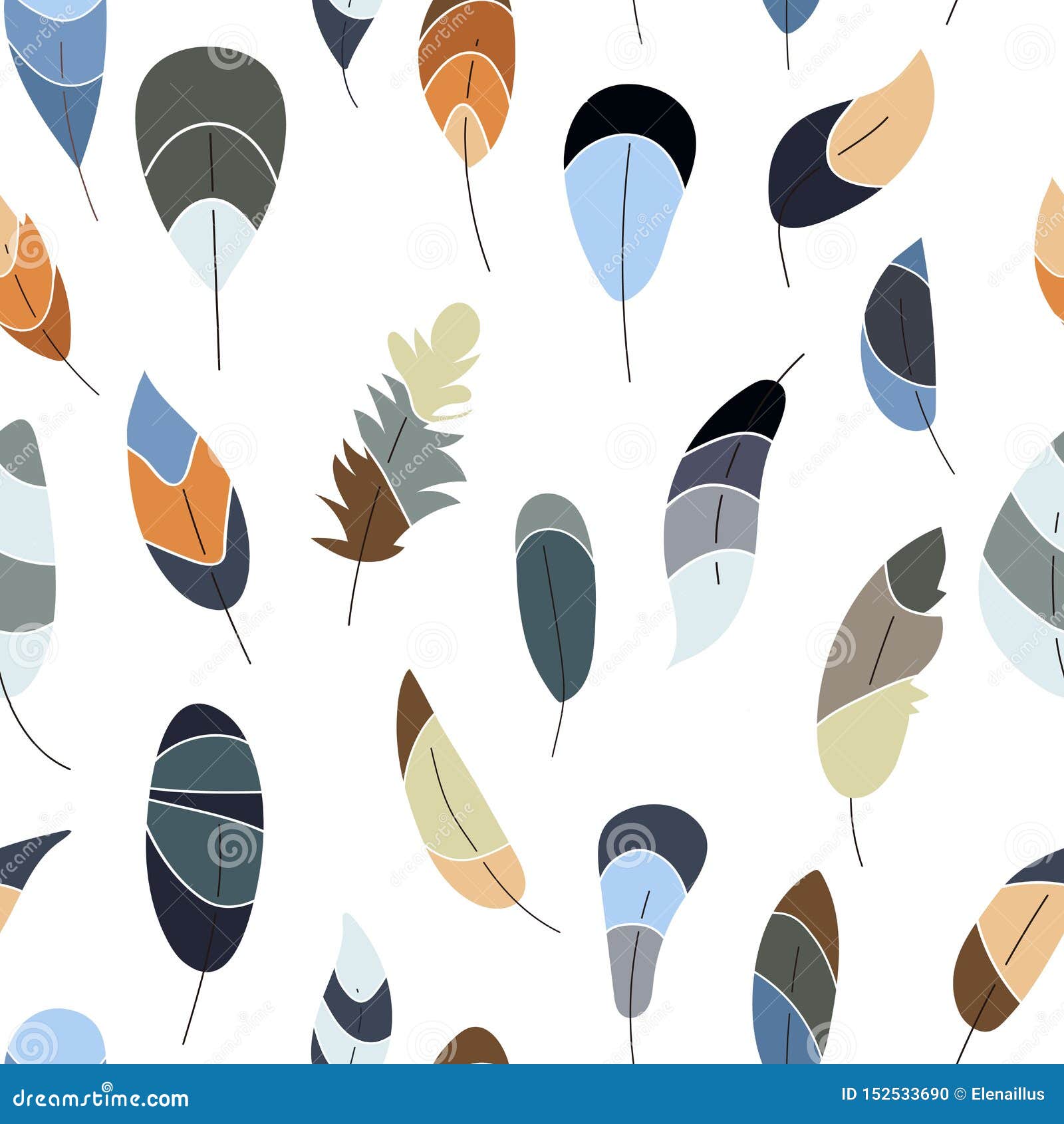 Feather Pattern Wallpaper