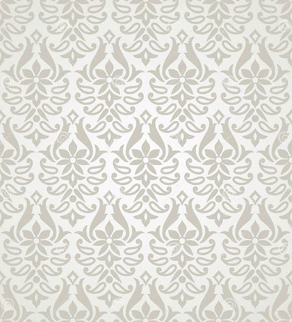 Vector Seamless Floral Damask Pattern Stock Vector - Illustration of ...