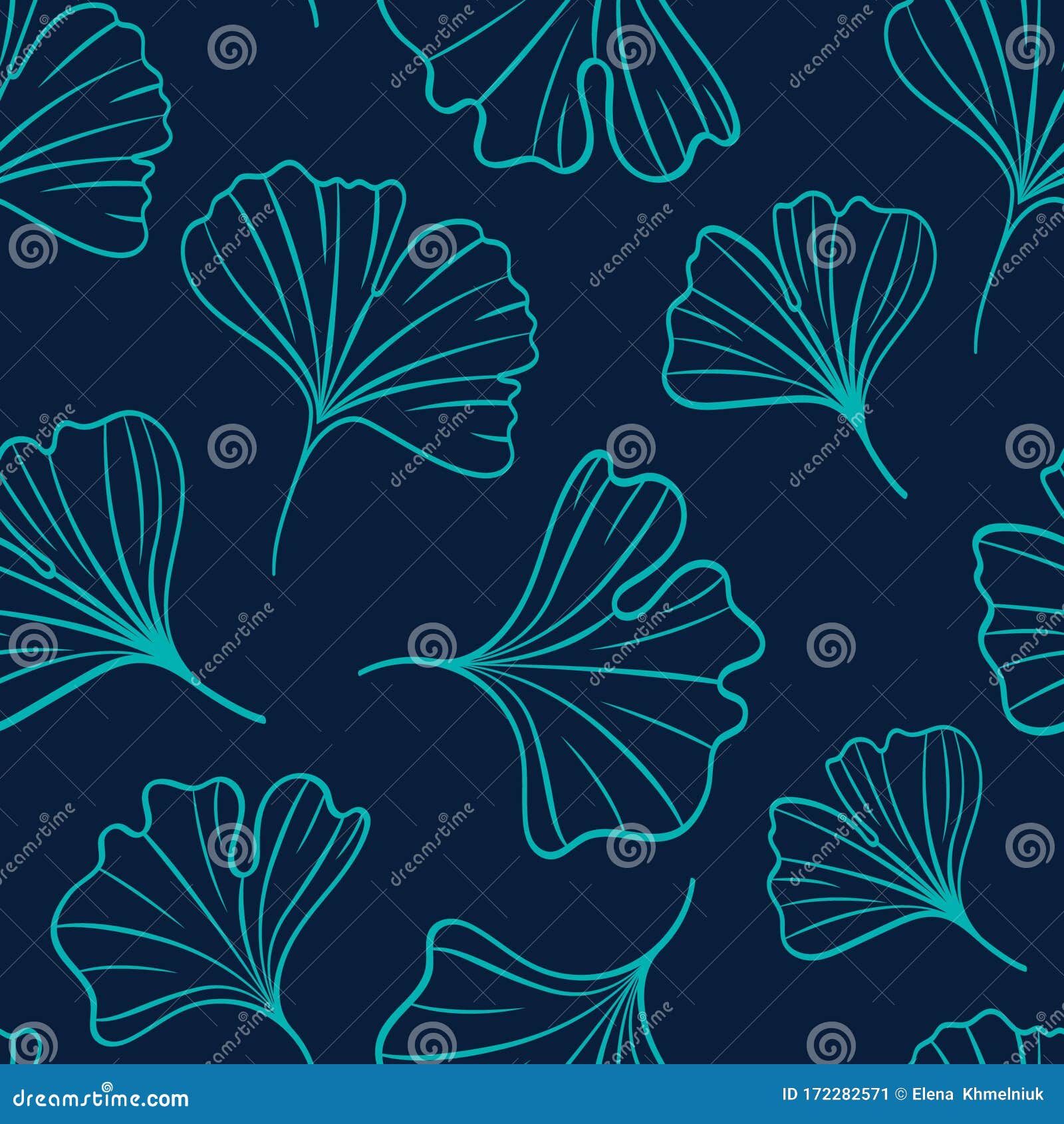 Vector Ginko Leaves | CartoonDealer.com #6479921