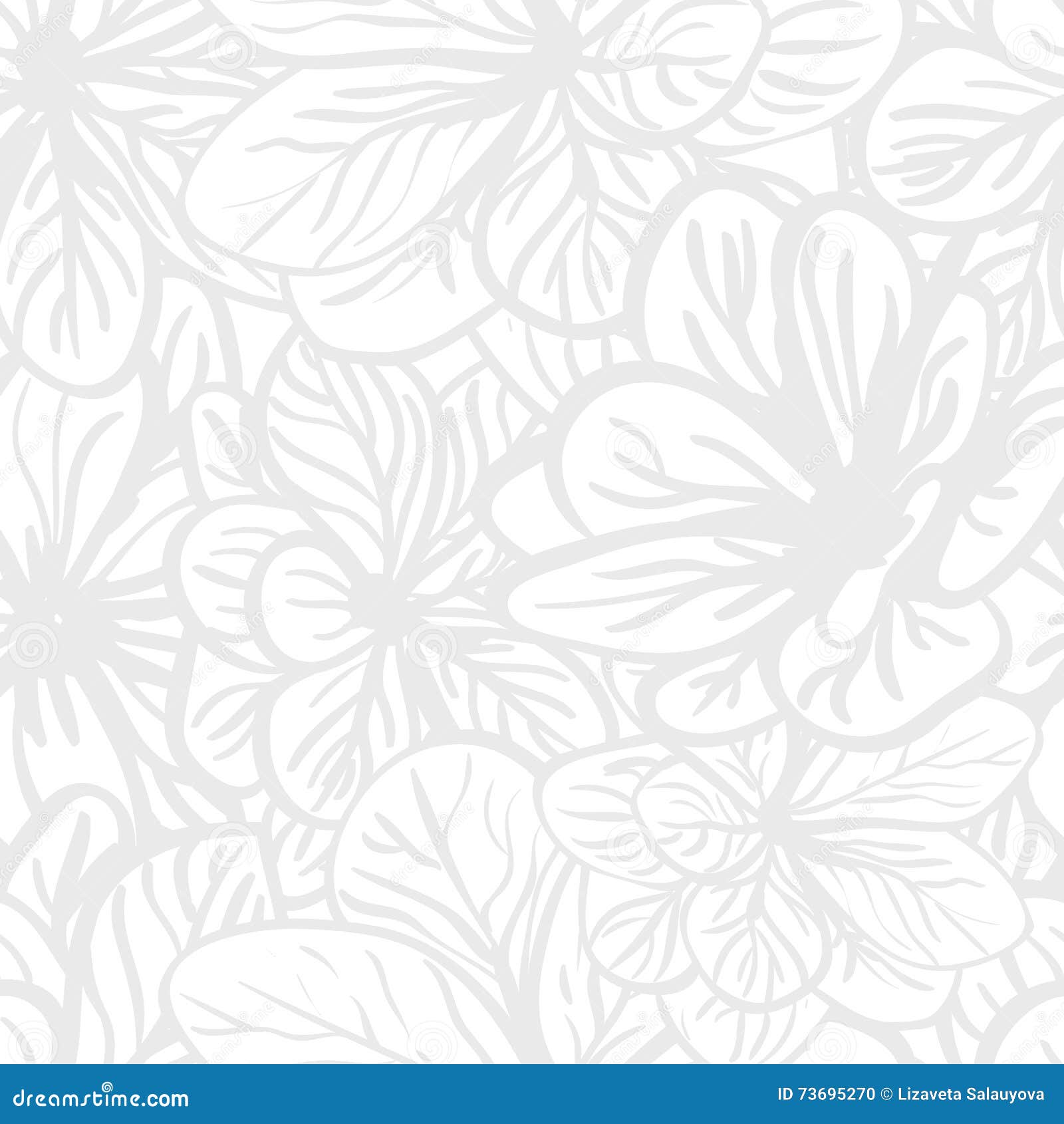 Vector Seamless Floral Pattern Stock Vector - Illustration of ...