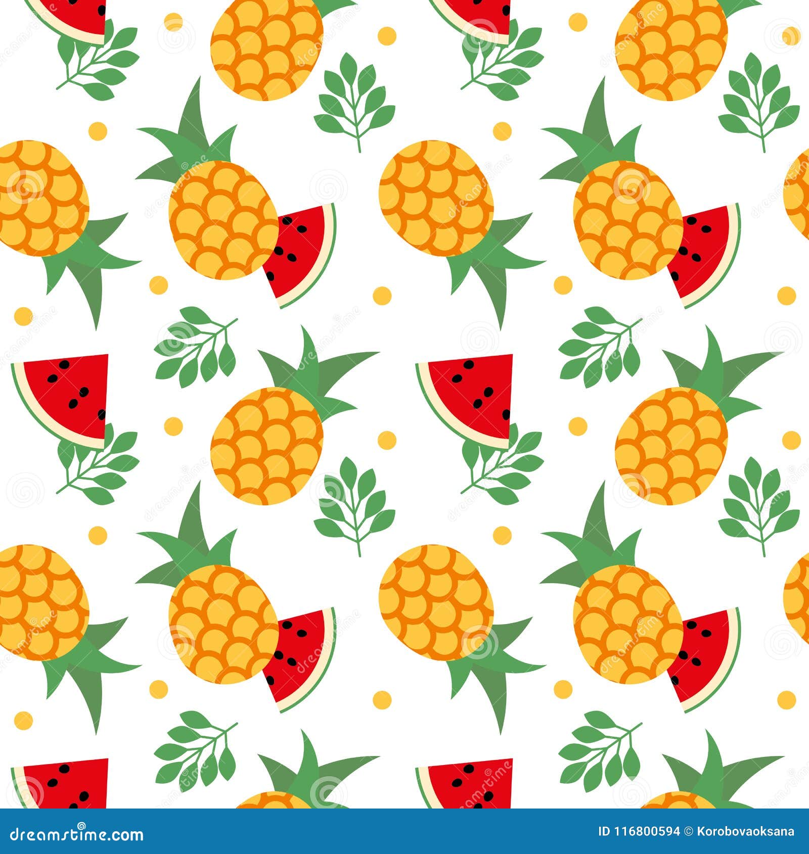 The Pattern Of Pineapple. The Backgroung Of Pineapple On The Blue Color ...