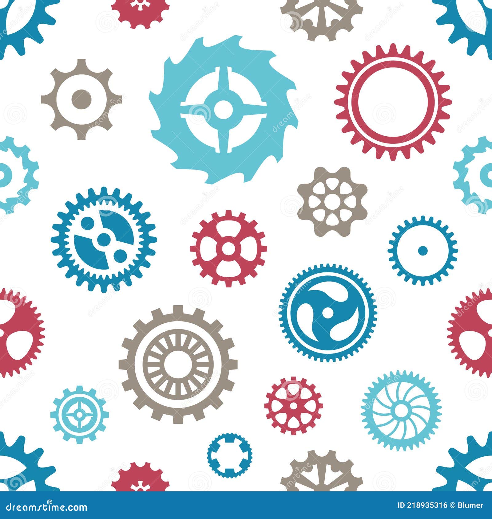 Seamless Gear Pattern Royalty-Free Stock Photography | CartoonDealer ...