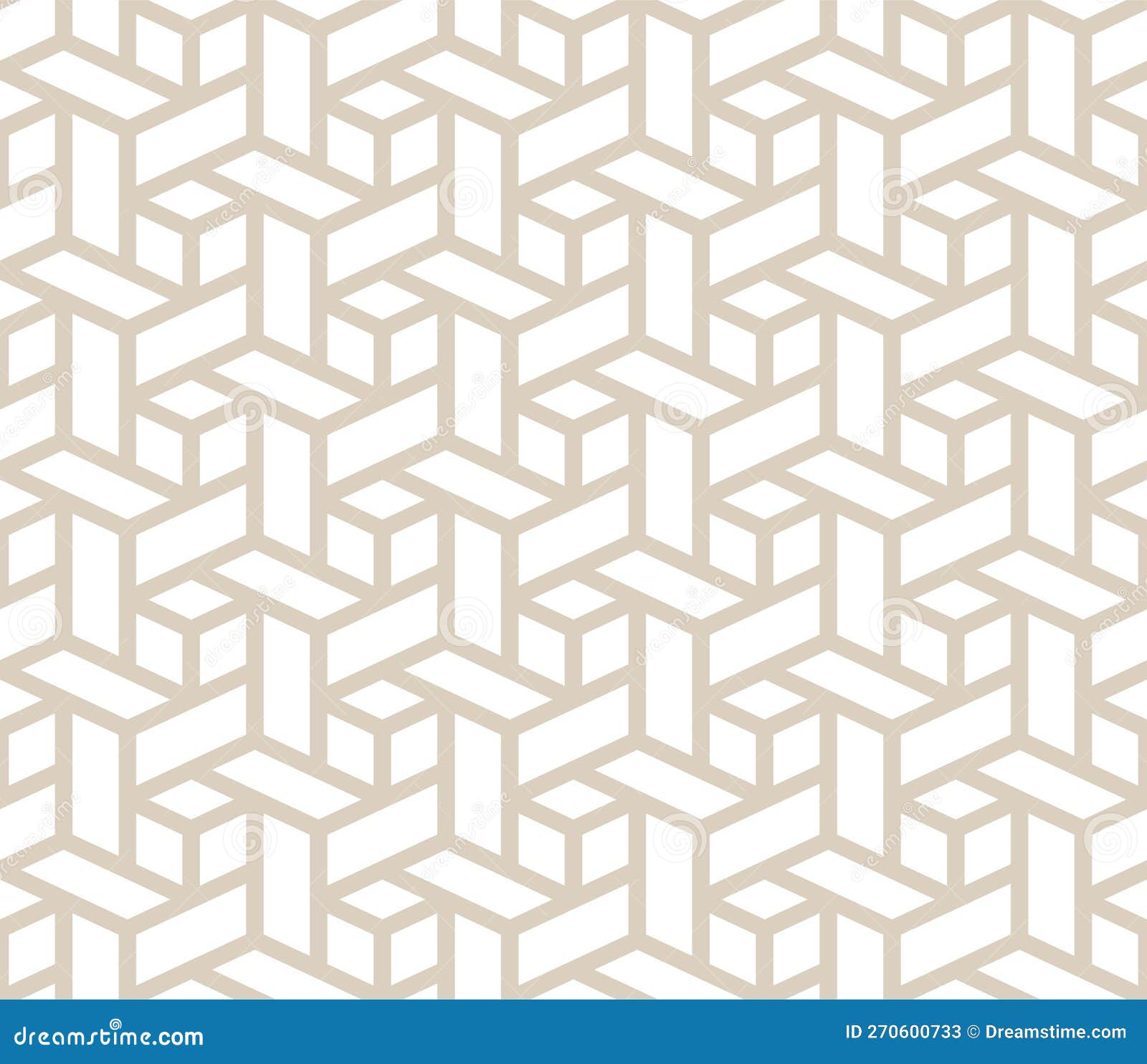 Vector Seamless with Geometric Cube and Rectangle Pattern Stock Vector ...