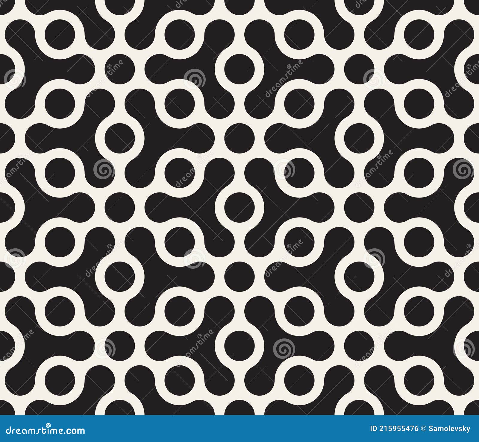 Vector Seamless Geometric Pattern. Contrast Abstract Background ...