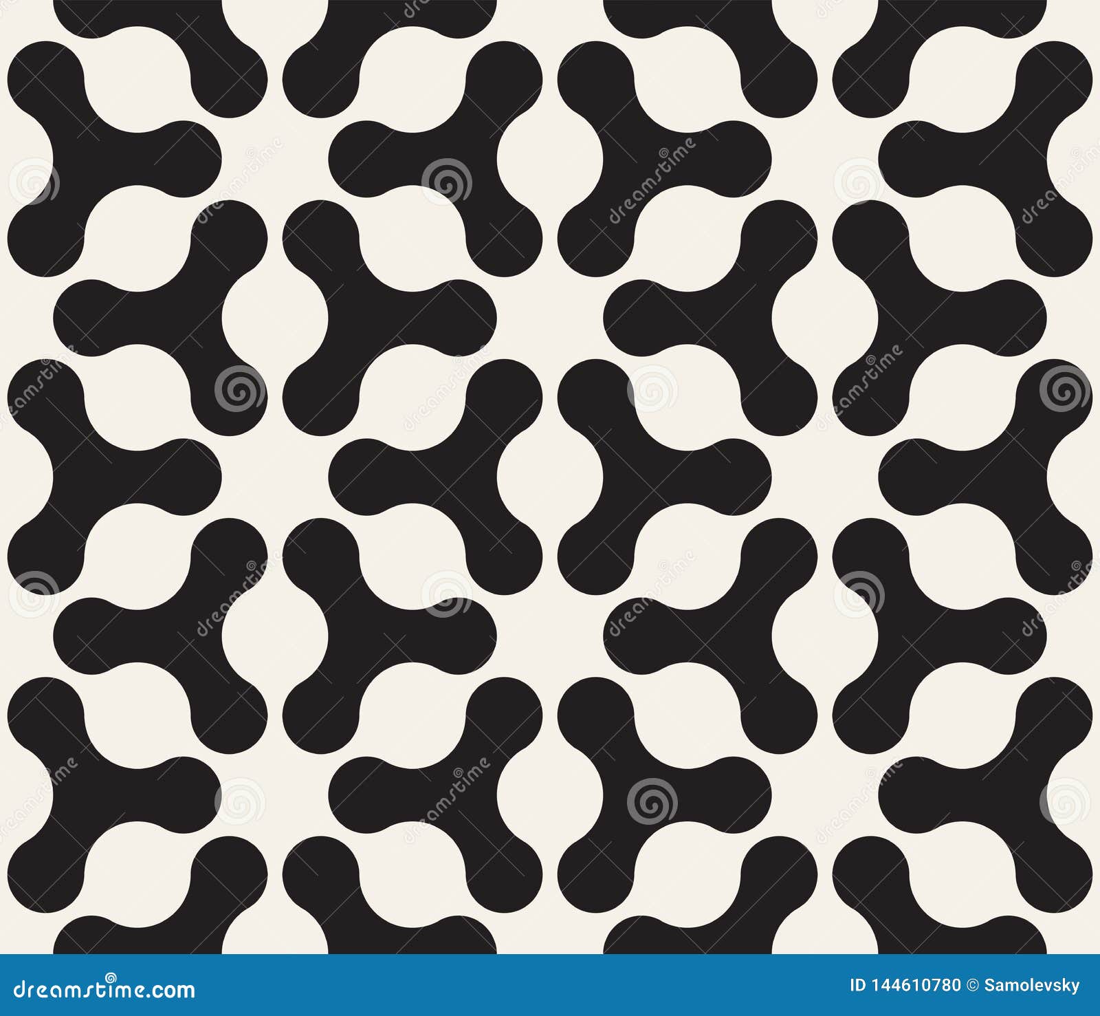 Vector Seamless Geometric Pattern. Contrast Abstract Background ...