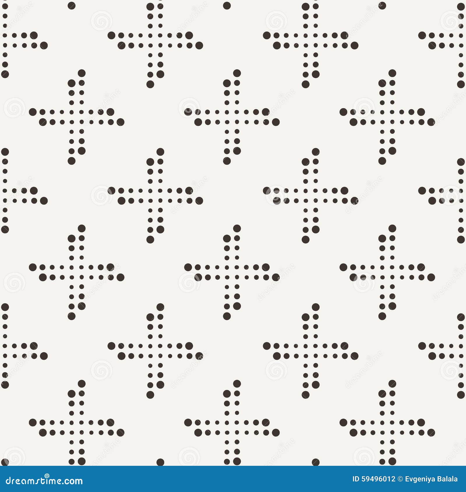 Vector Seamless Geometric Pattern of Dots of Stock Vector ...