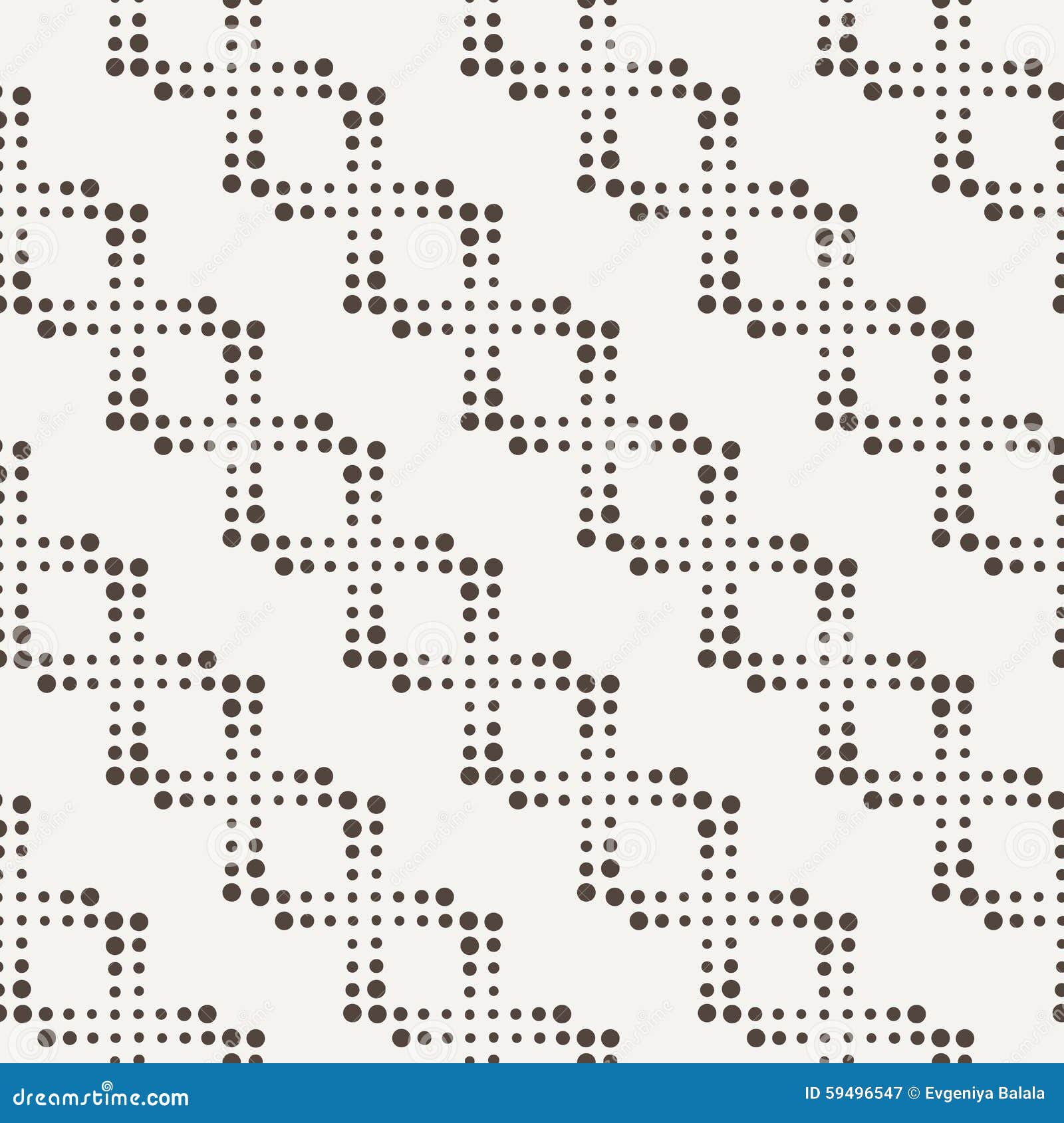 Vector Seamless Geometric Pattern of Dots of Stock Vector ...
