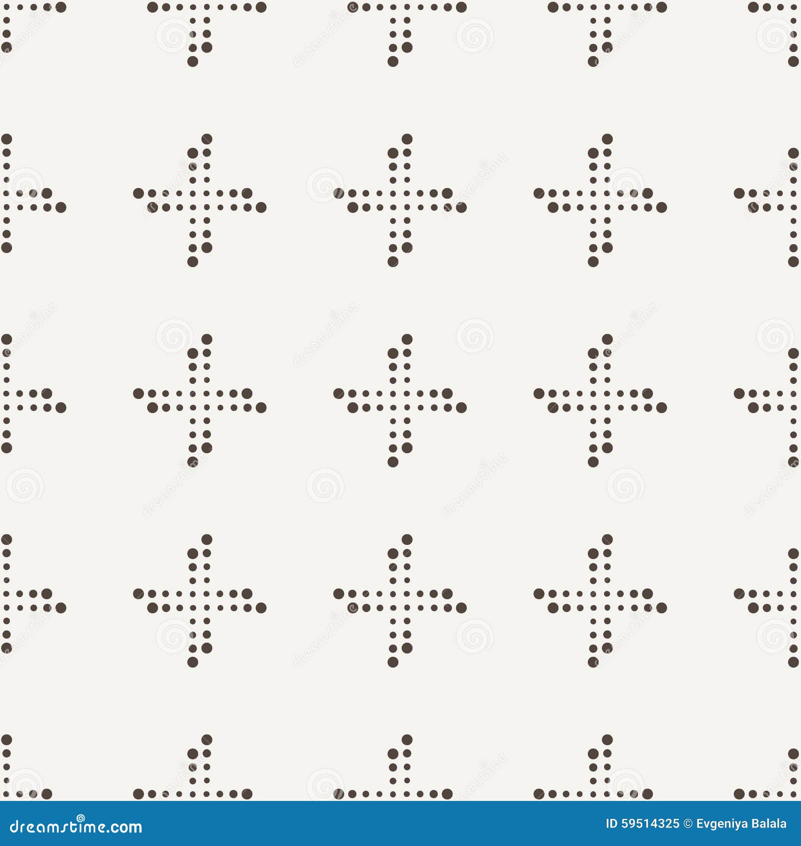 Vector Seamless Geometric Pattern of Dots of Stock Vector ...