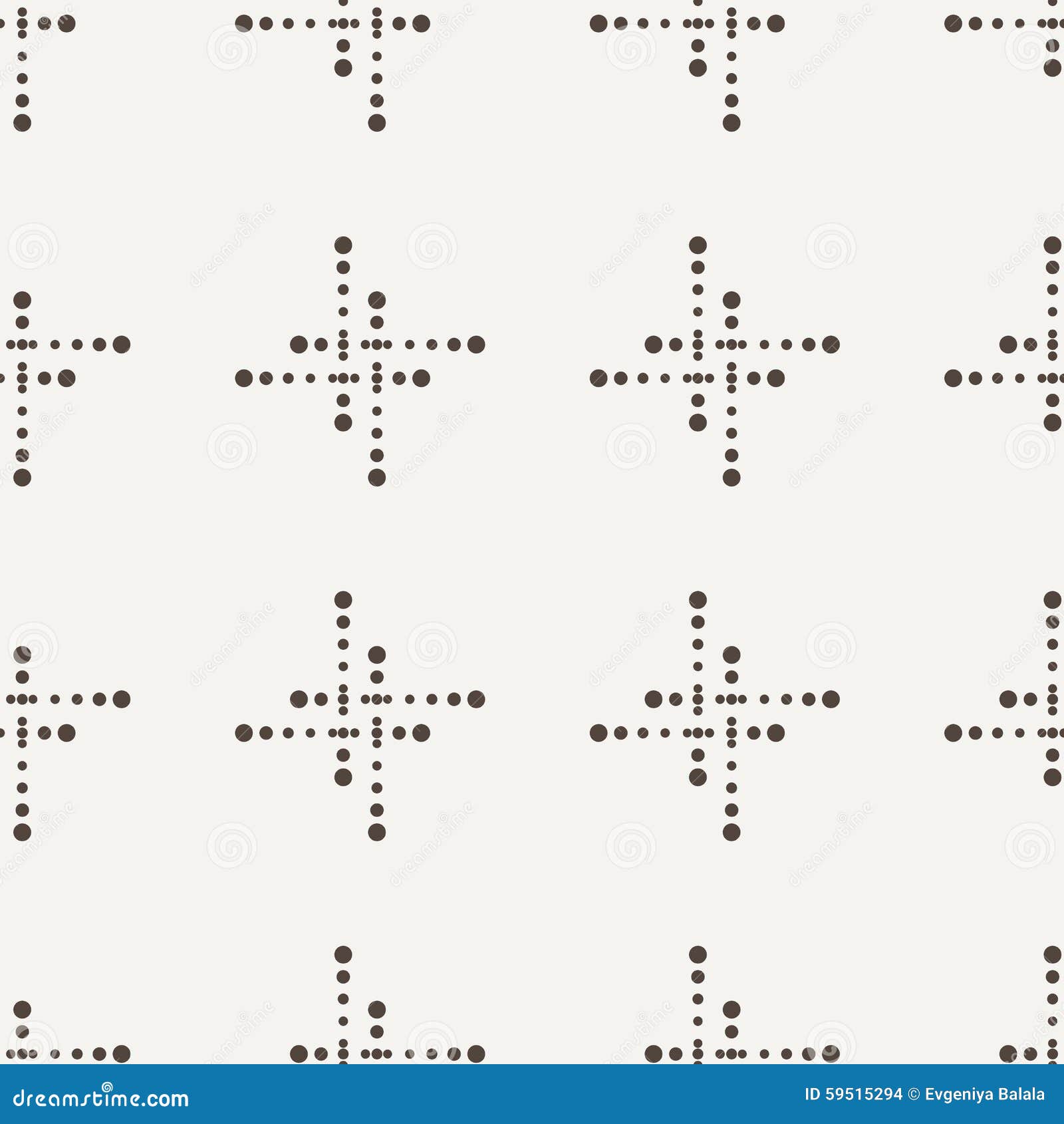 Vector Seamless Geometric Pattern of Dots of Stock Vector ...