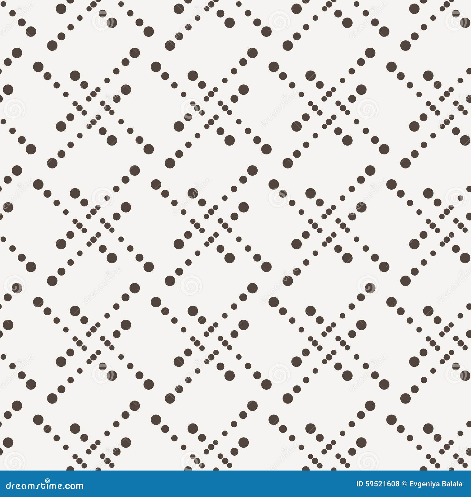 Vector Seamless Geometric Pattern of Dots of Stock Vector ...