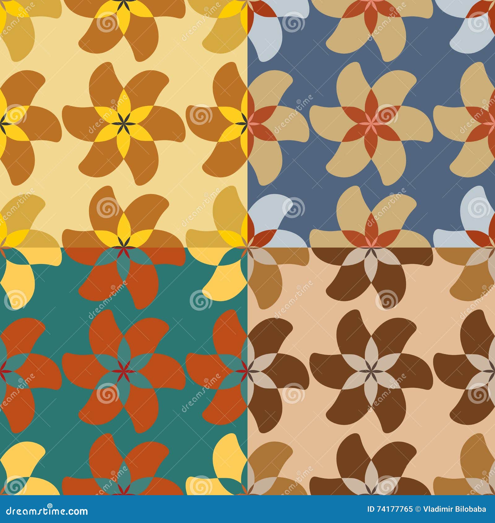 Vector Seamless Geometric Pattern Stock Illustration - Illustration of ...