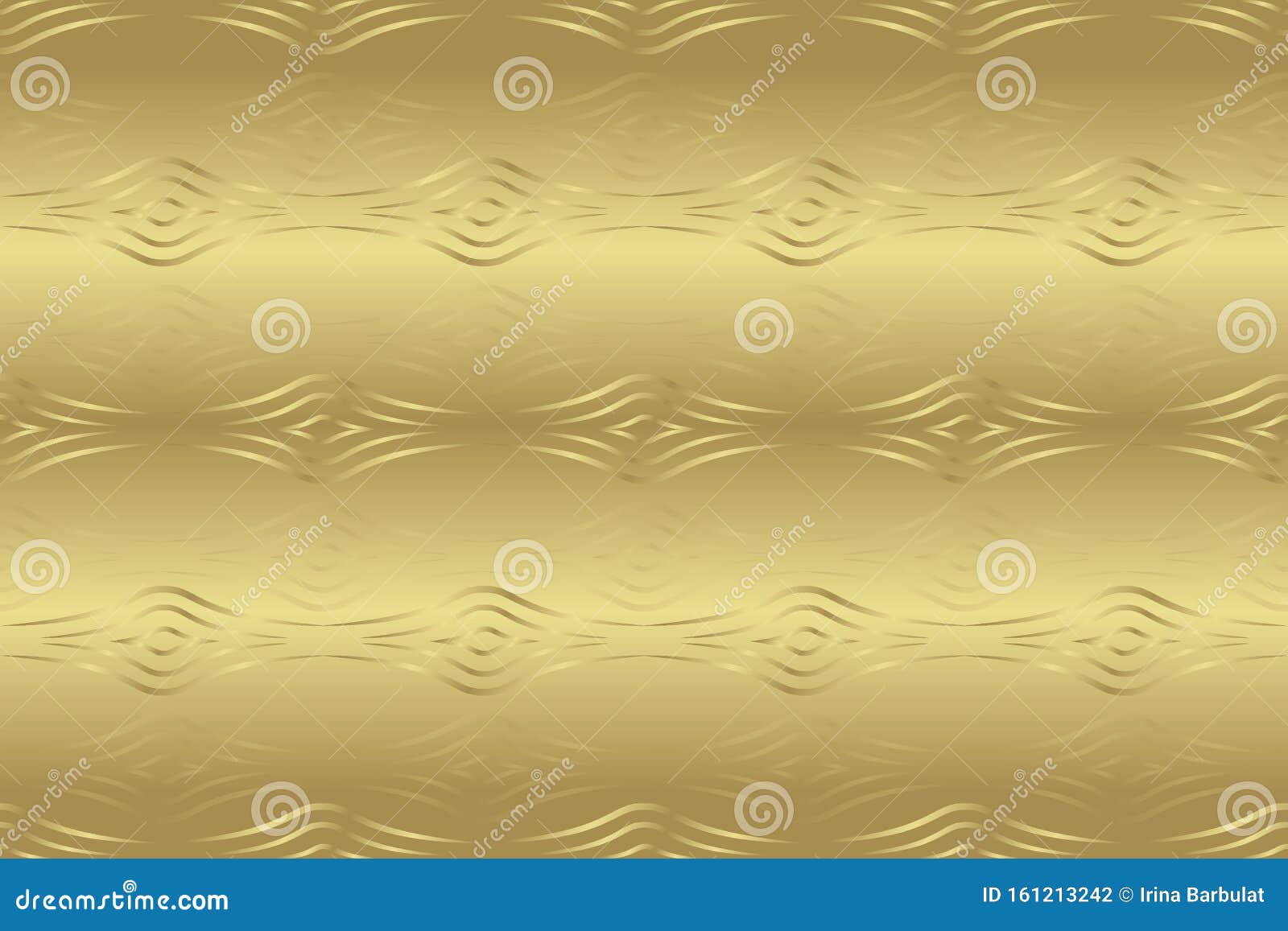 Vector Seamless Geometric Pattern of Gold Wavy Lines. Gold Glitter ...