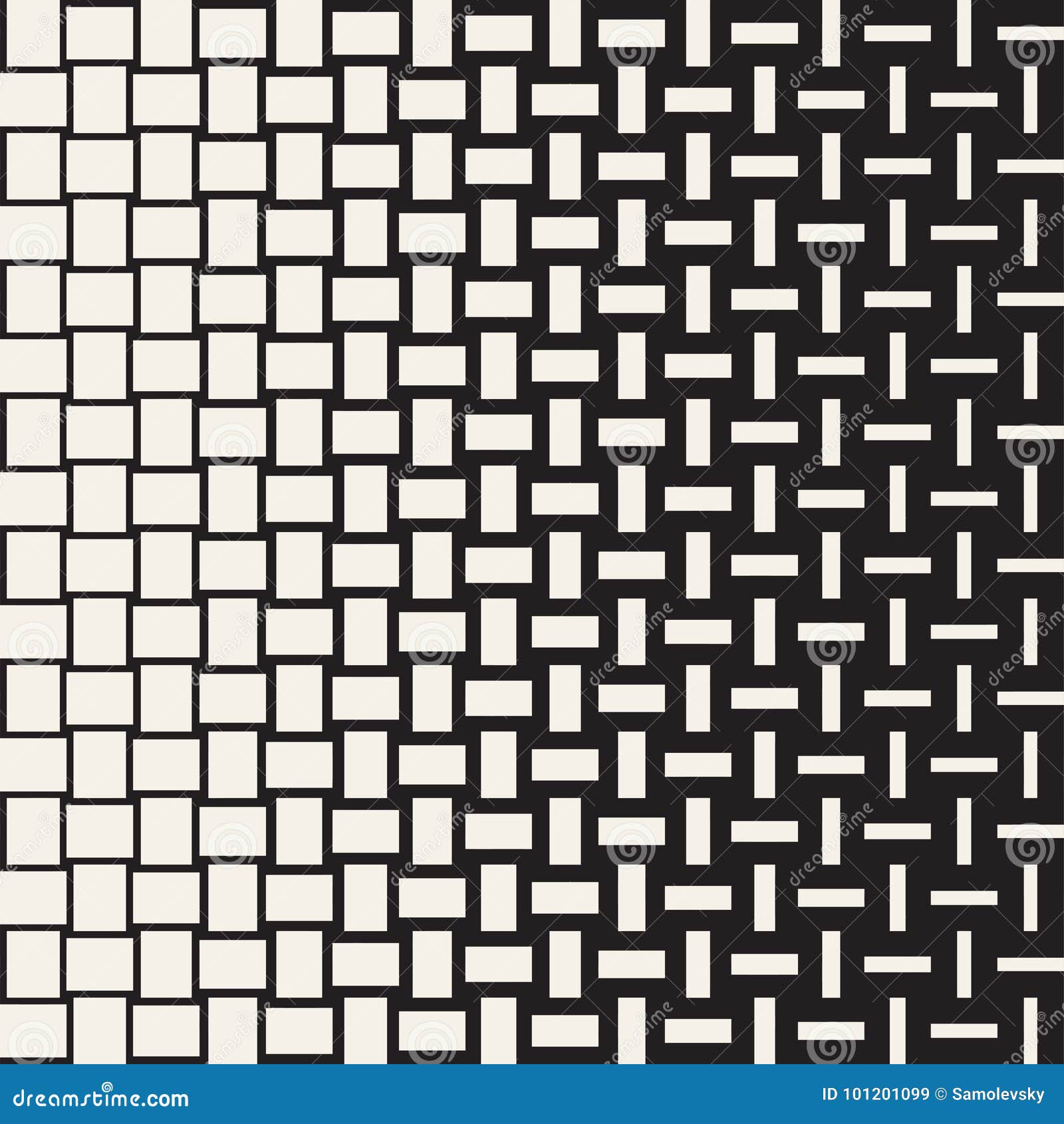 Vector Seamless Geometric Pattern. Halftone Gradient Color Transition ...