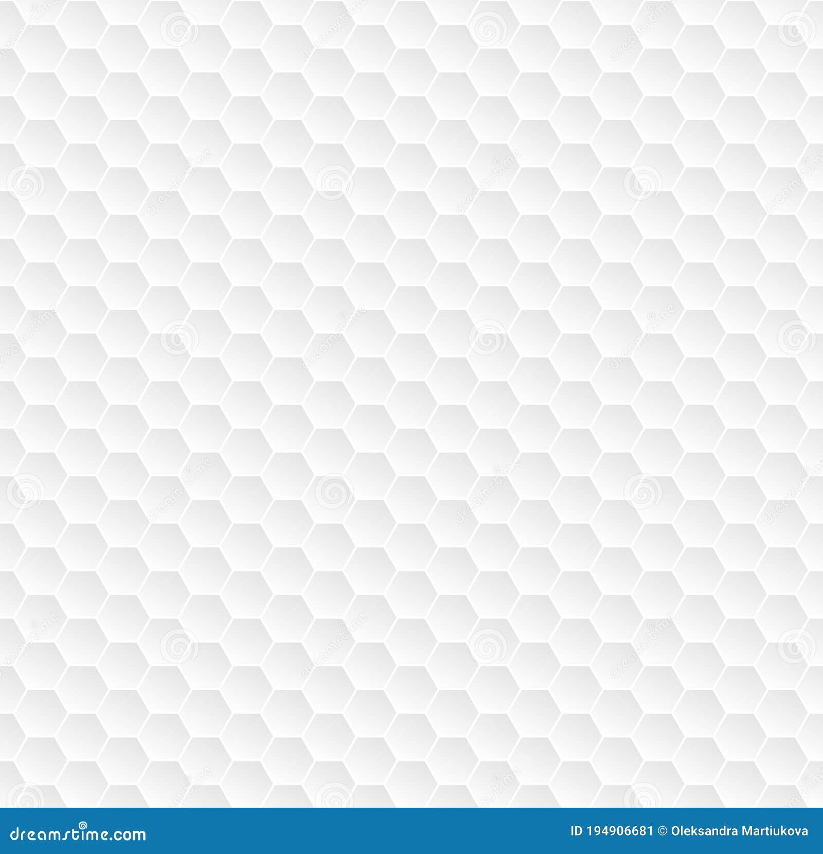 Vector Seamless Geometric Pattern. Modern 3d Hexagon Grid Texture Stock ...