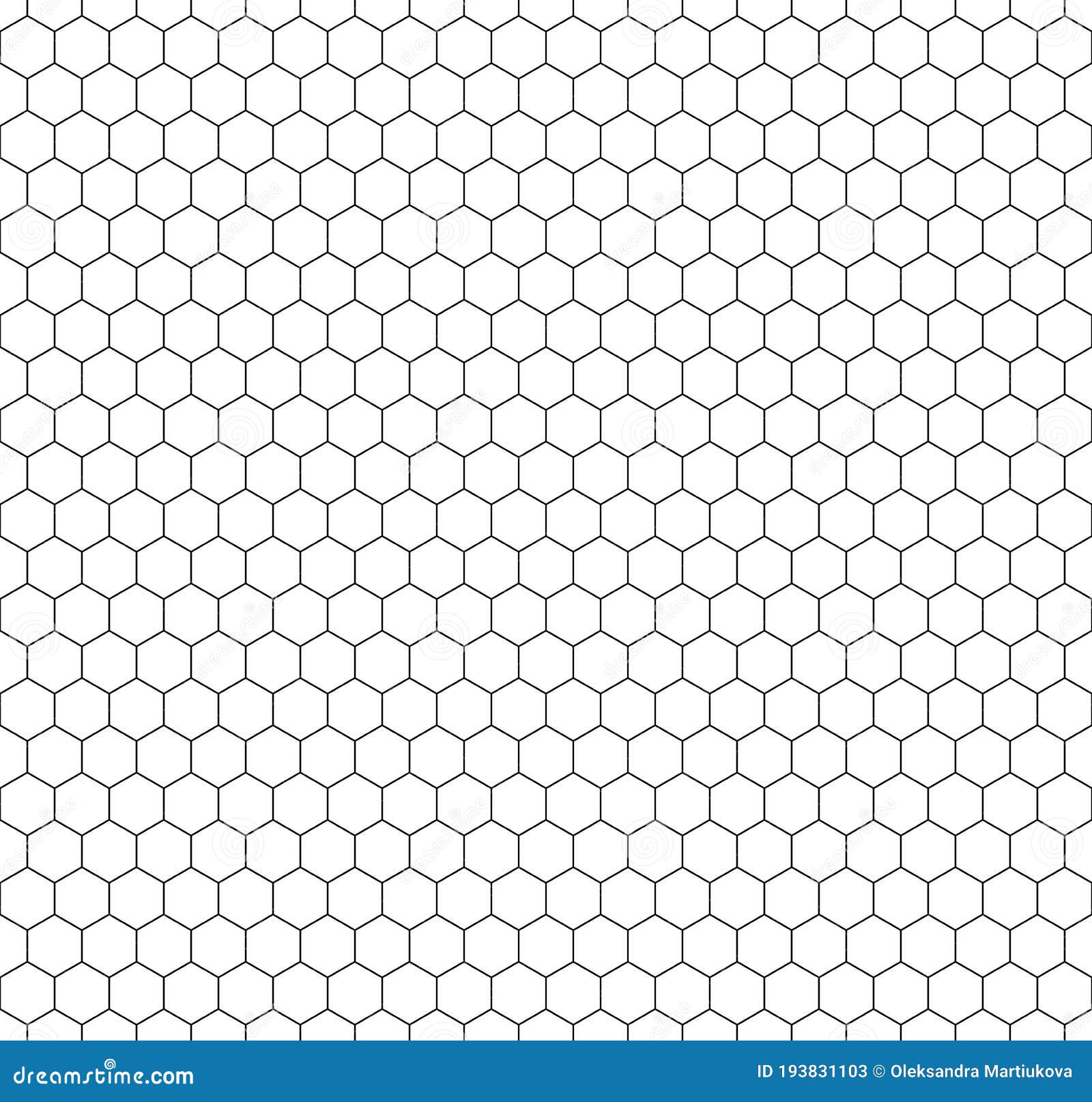 Vector Seamless Geometric Pattern. Modern Thin Hexagon Grid Texture ...