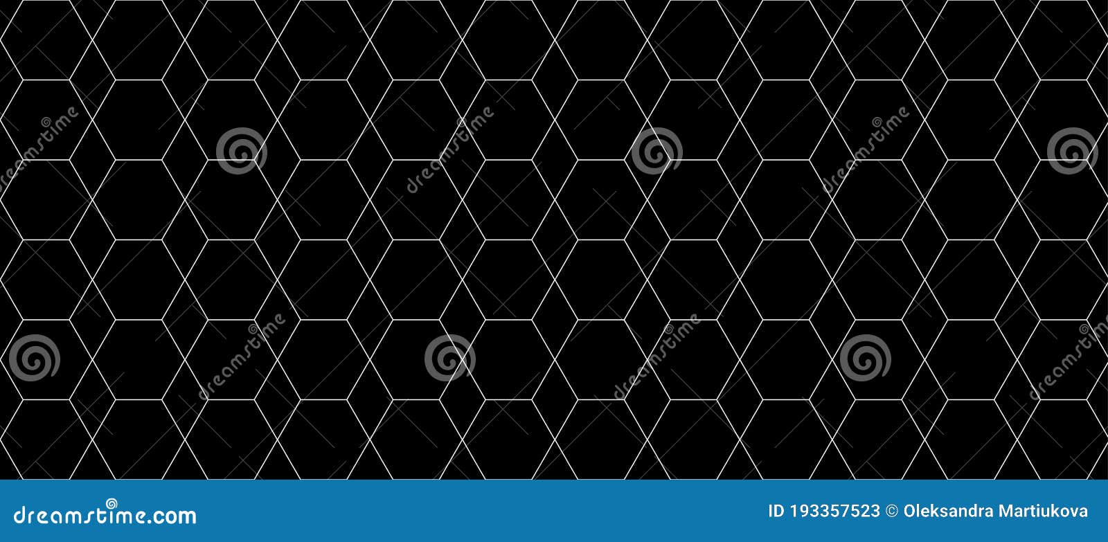 Vector Seamless Geometric Pattern. Modern Thin Hexagon Grid Texture ...
