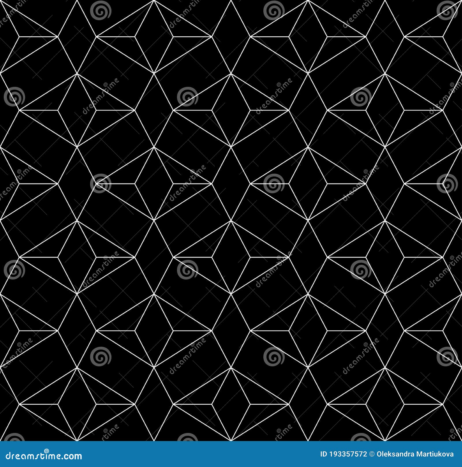 Vector Seamless Geometric Pattern. Modern Thin Hexagon Grid Texture ...