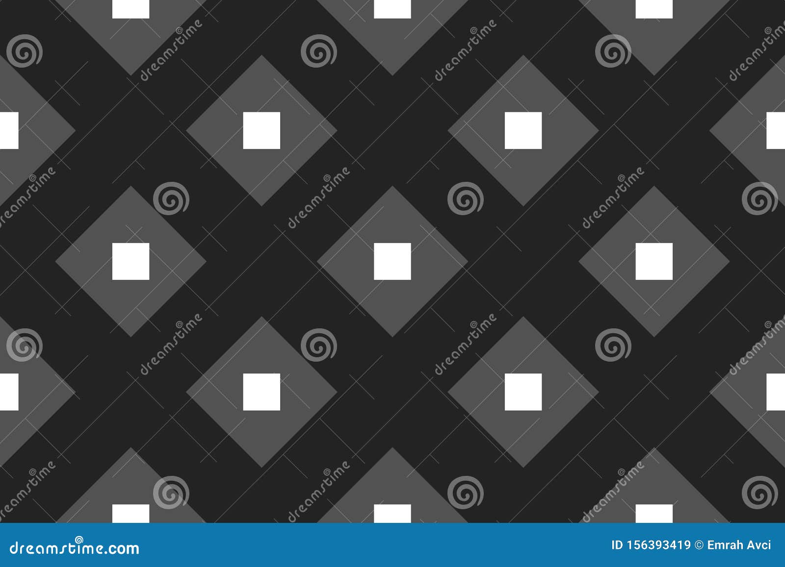 Vector Seamless Geometric Pattern. Shaped Grey and White Squares, Black ...
