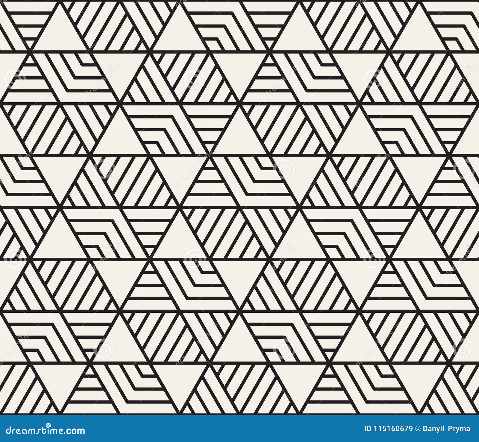 Vector Seamless Geometric Pattern. Simple Abstract Lines Lattice Stock ...