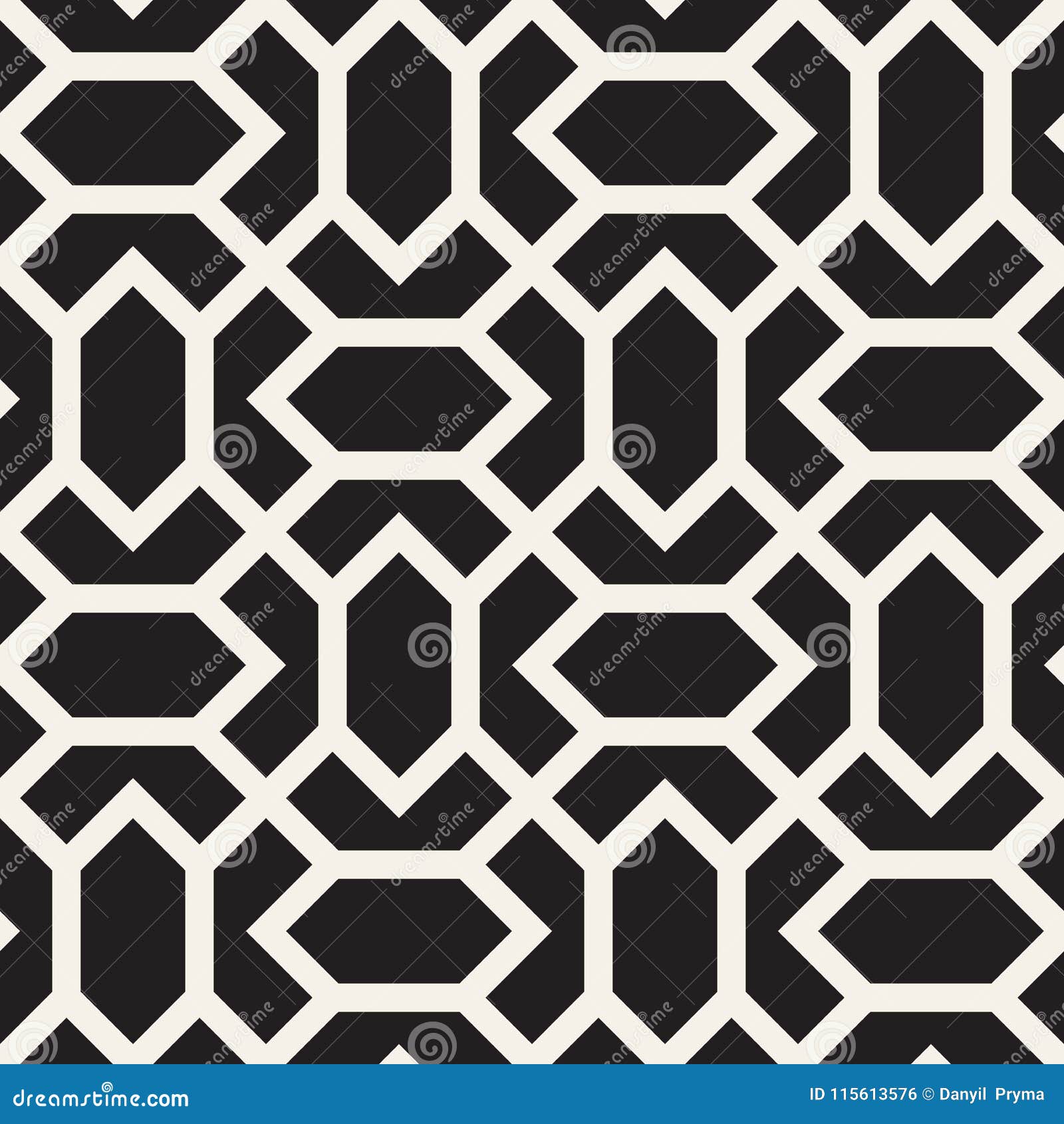 Vector Seamless Geometric Pattern. Simple Abstract Lines Lattice Stock ...