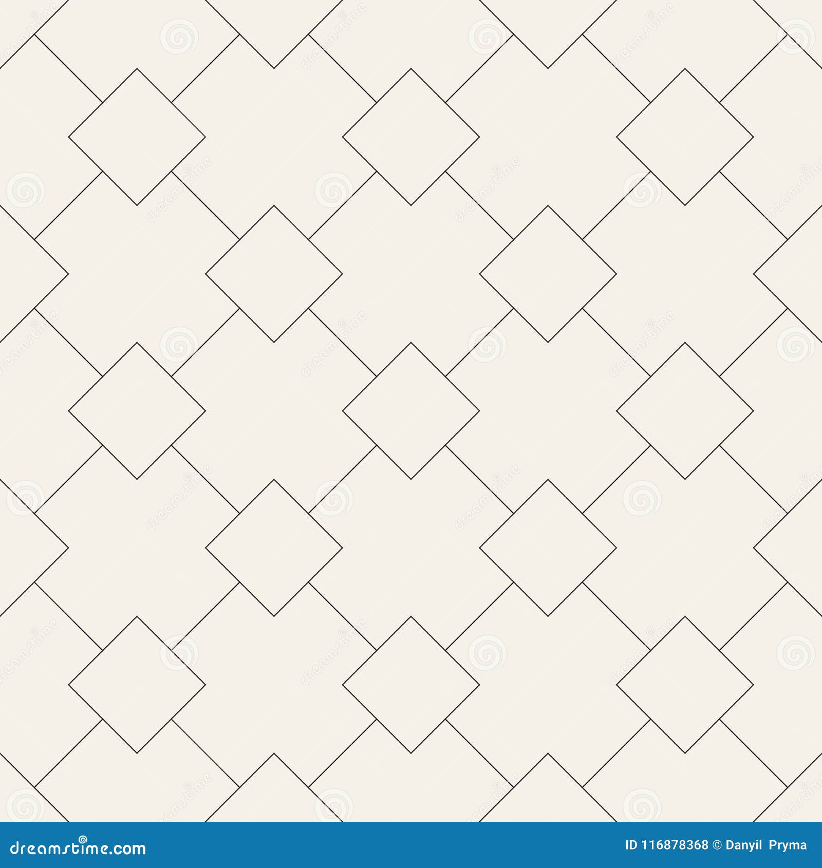 Vector Seamless Geometric Pattern. Simple Abstract Lines Lattice Stock ...