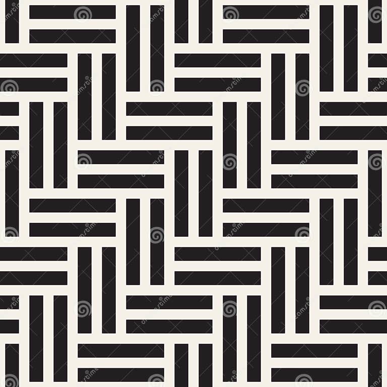 Vector Seamless Geometric Pattern. Simple Abstract Lines Lattice Stock ...