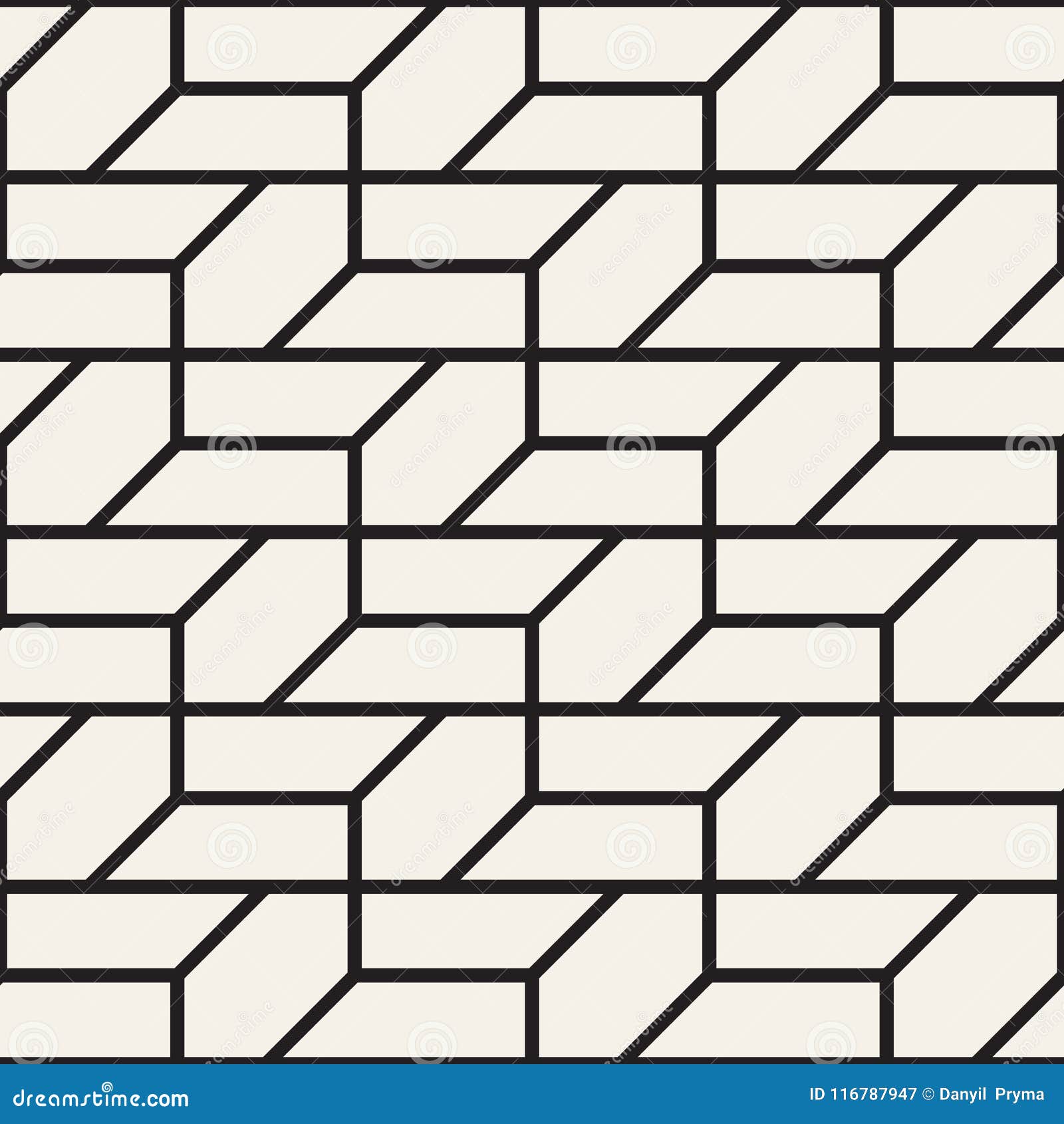 Vector Seamless Geometric Pattern. Simple Abstract Lines Lattice Stock ...