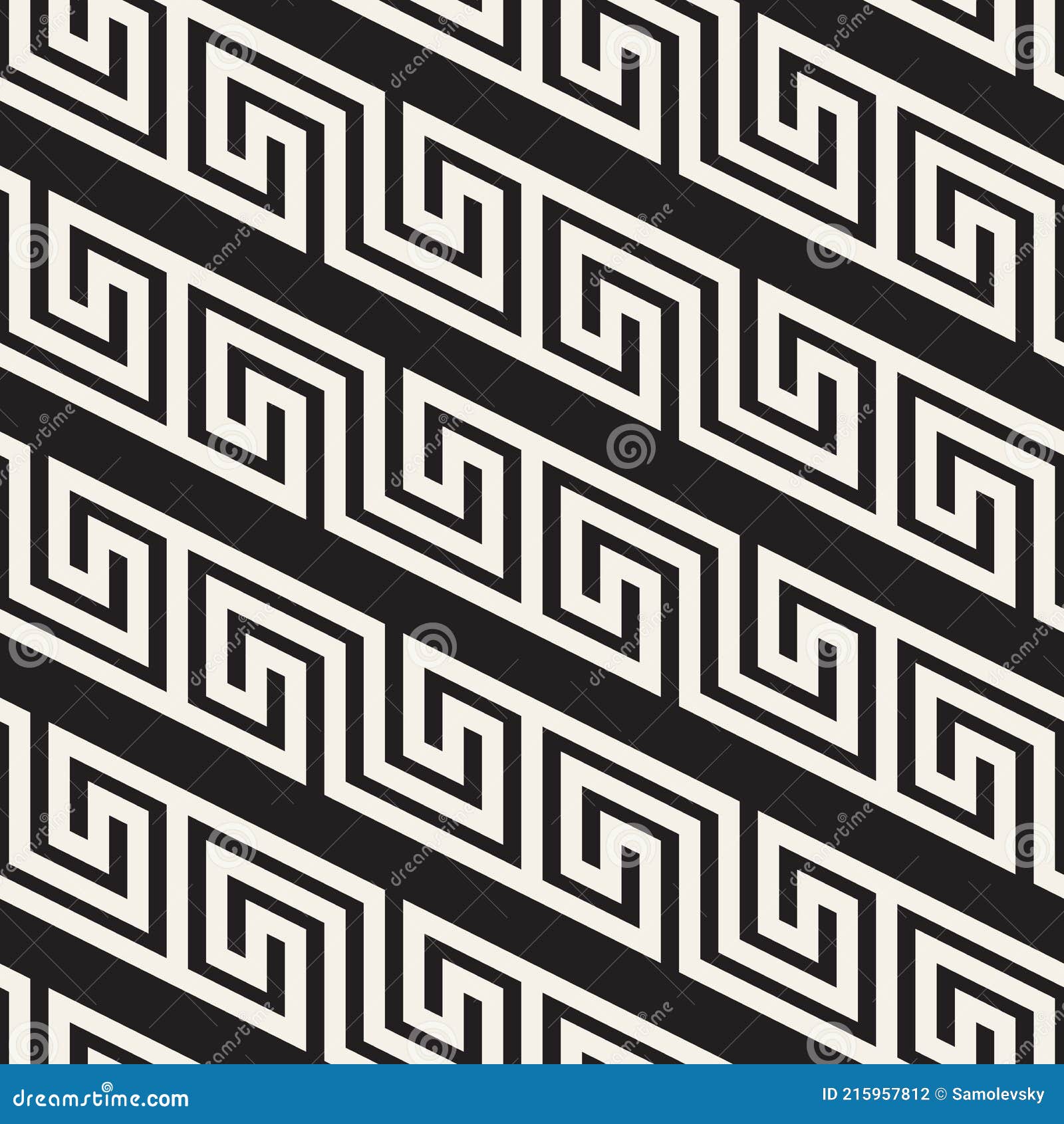Vector Seamless Geometric Pattern. Simple Abstract Lines Lattice Stock ...