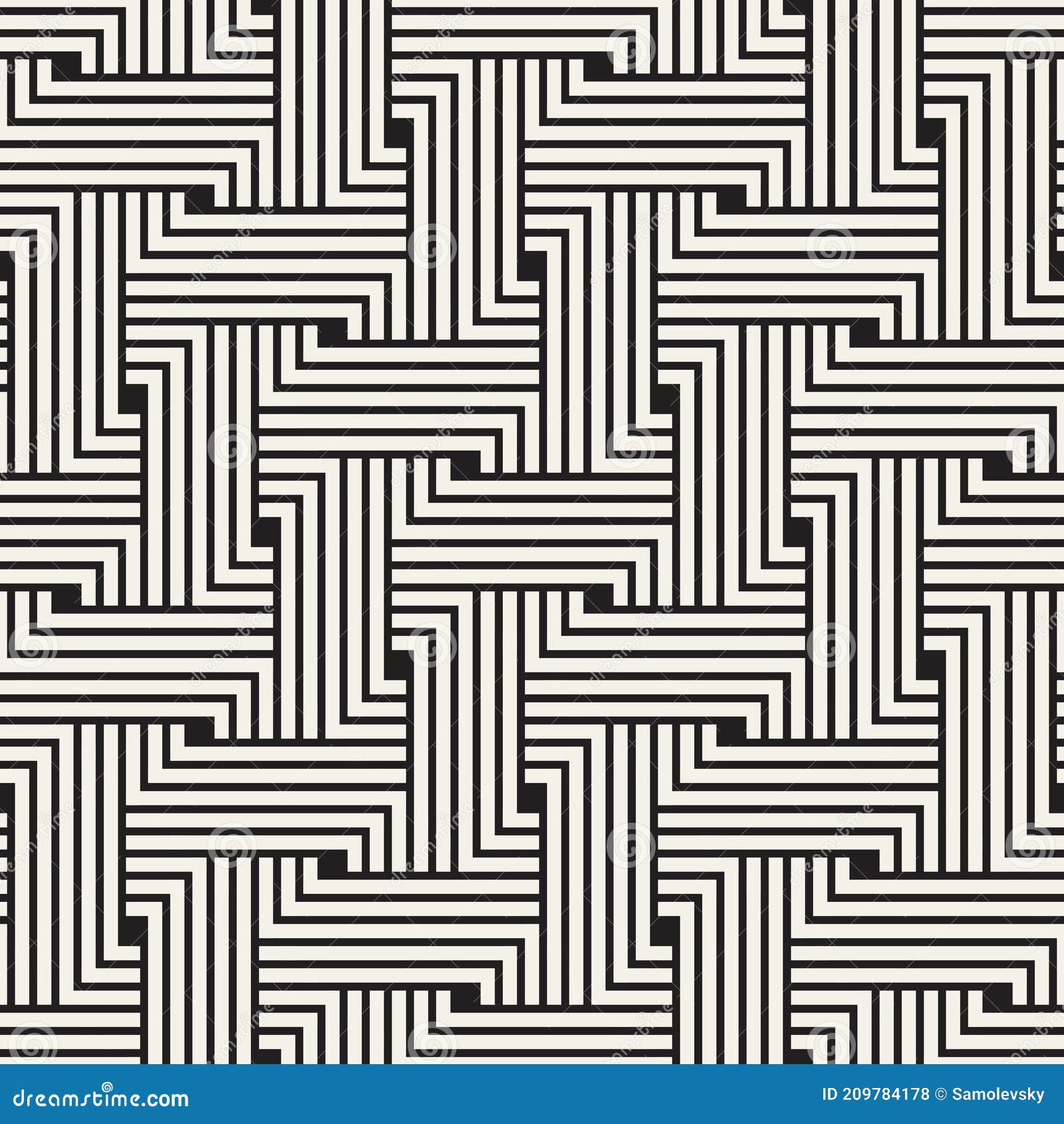 Vector Seamless Geometric Pattern. Stylish Abstract Background ...