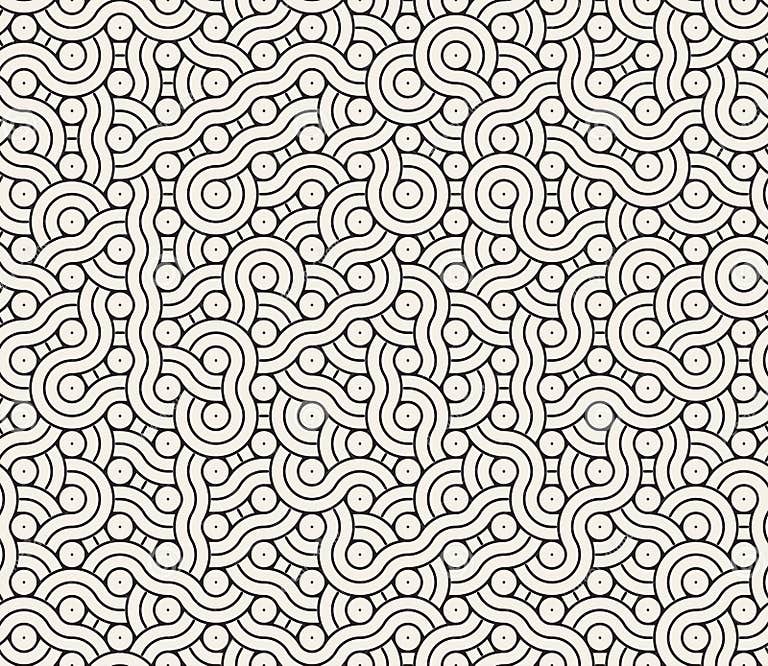 Vector Seamless Geometric Pattern. Stylish Abstract Irregular Shapes ...