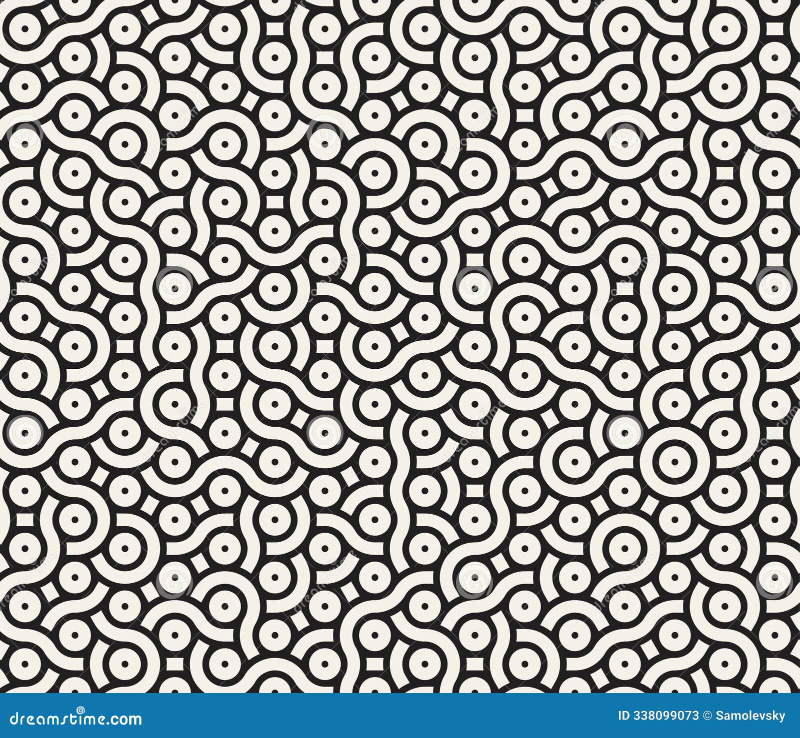 Vector Seamless Geometric Pattern. Stylish Abstract Irregular Shapes ...