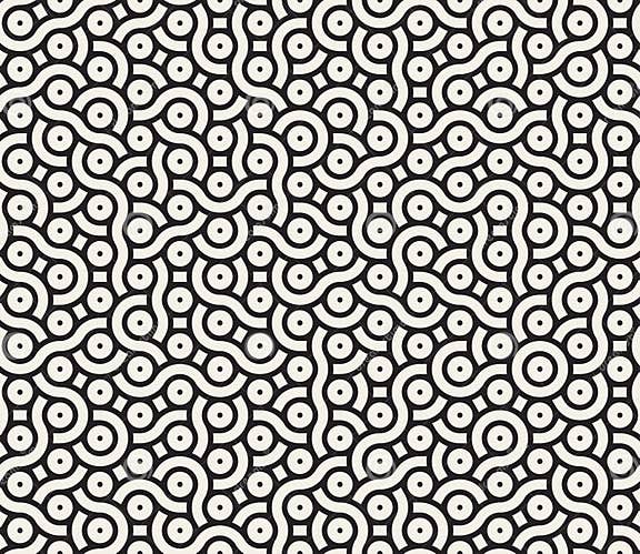 Vector Seamless Geometric Pattern. Stylish Abstract Irregular Shapes ...