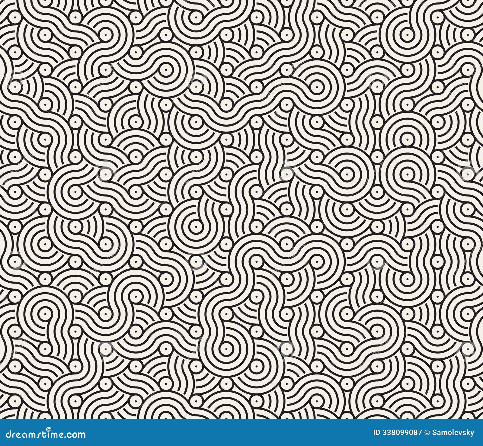 Vector Seamless Geometric Pattern. Stylish Abstract Irregular Shapes ...