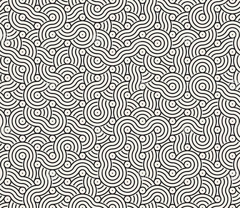 Vector Seamless Geometric Pattern. Stylish Abstract Irregular Shapes ...