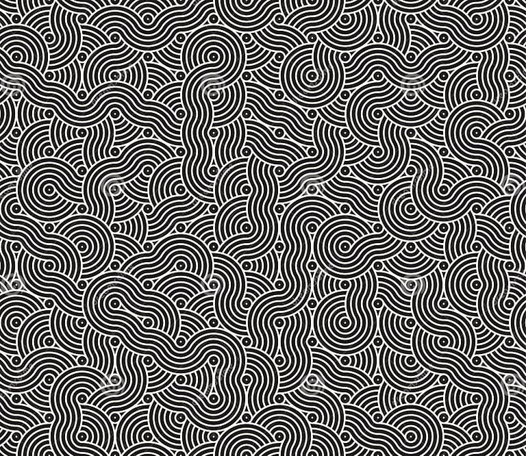 Vector Seamless Geometric Pattern. Stylish Abstract Irregular Shapes ...