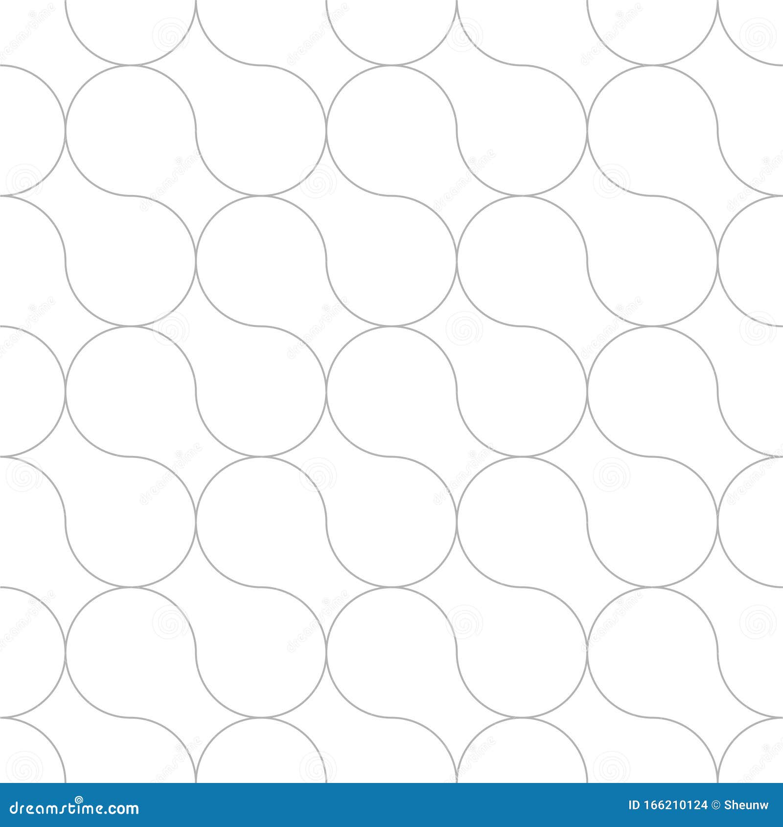 Vector Seamless Geometric Simple Outline Pattern. Thin Grid Diagonal ...